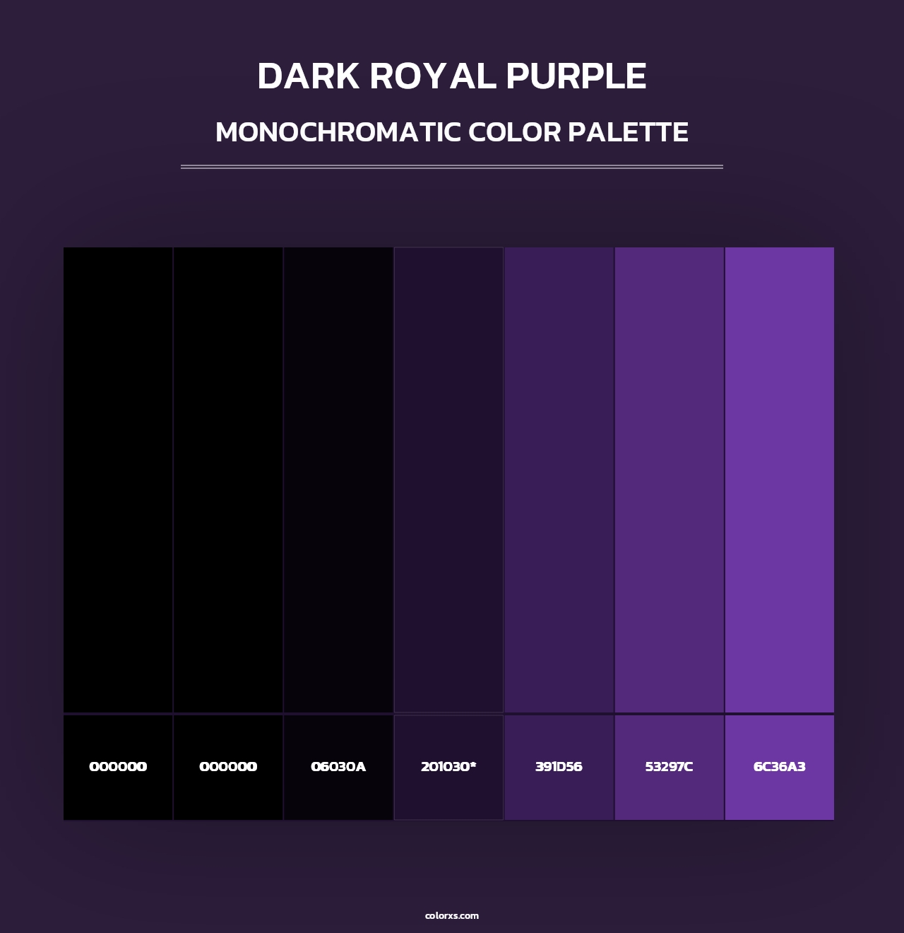 Dark Royal purple color palettes - colorxs.com