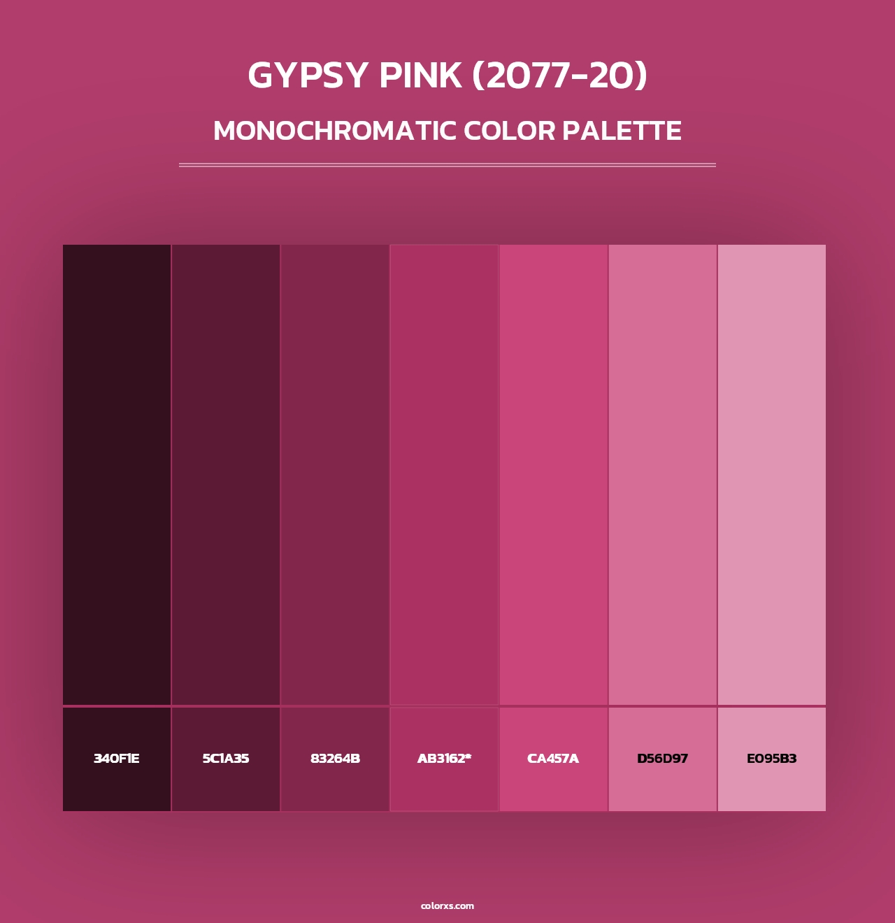 Benjamin Moore Gypsy Pink (2077-20) Paint coordinating colors and ...