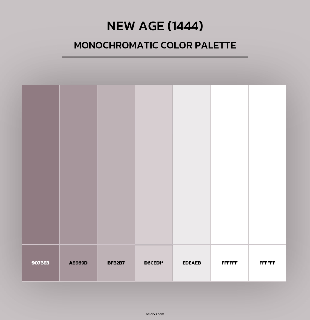 Benjamin Moore New Age (1444) Paint coordinating colors and palettes ...