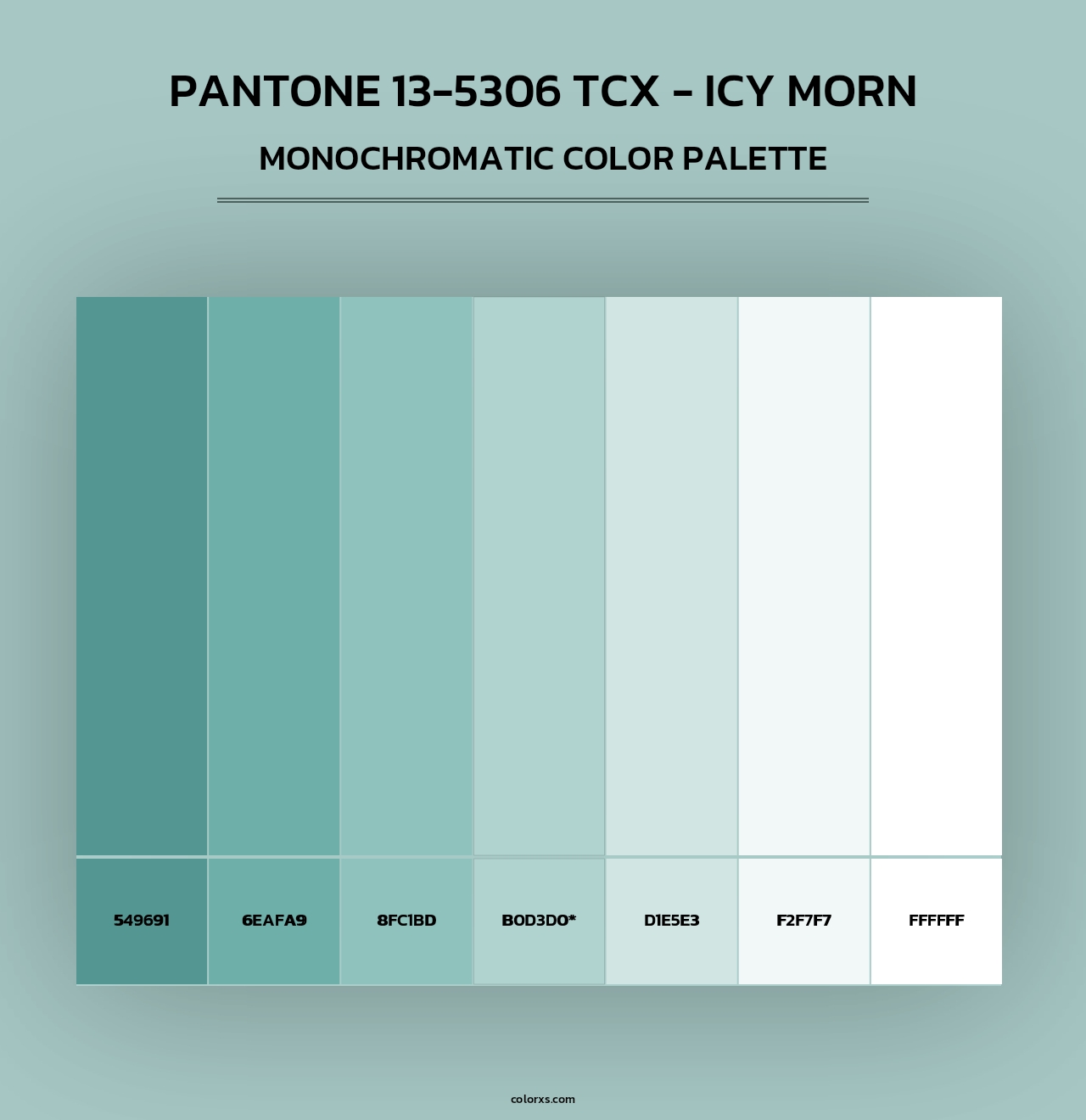 PANTONE 13-5306 TCX - Icy Morn color palettes - colorxs.com