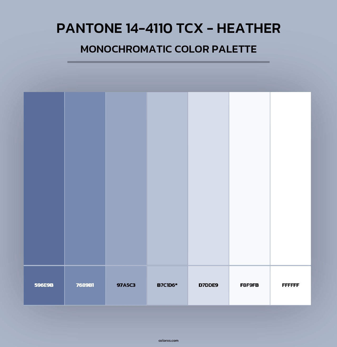 Pantone 14-4110 TCX - Heather color palettes - colorxs.com