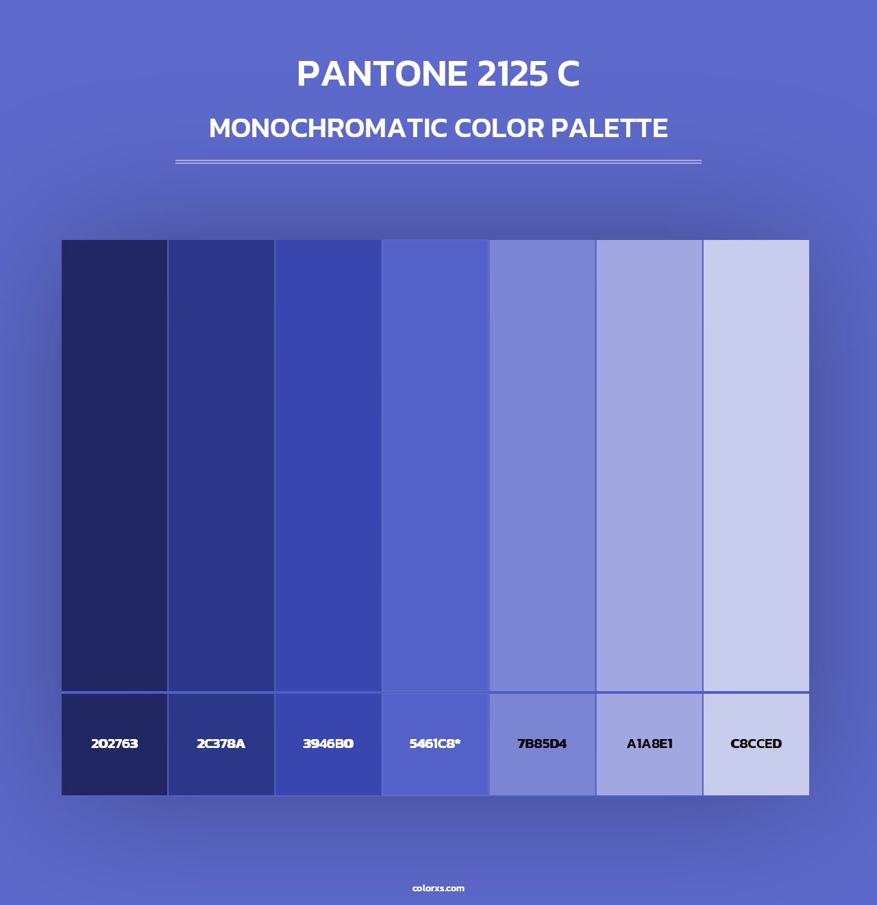 PANTONE 2125 C color palettes - colorxs.com