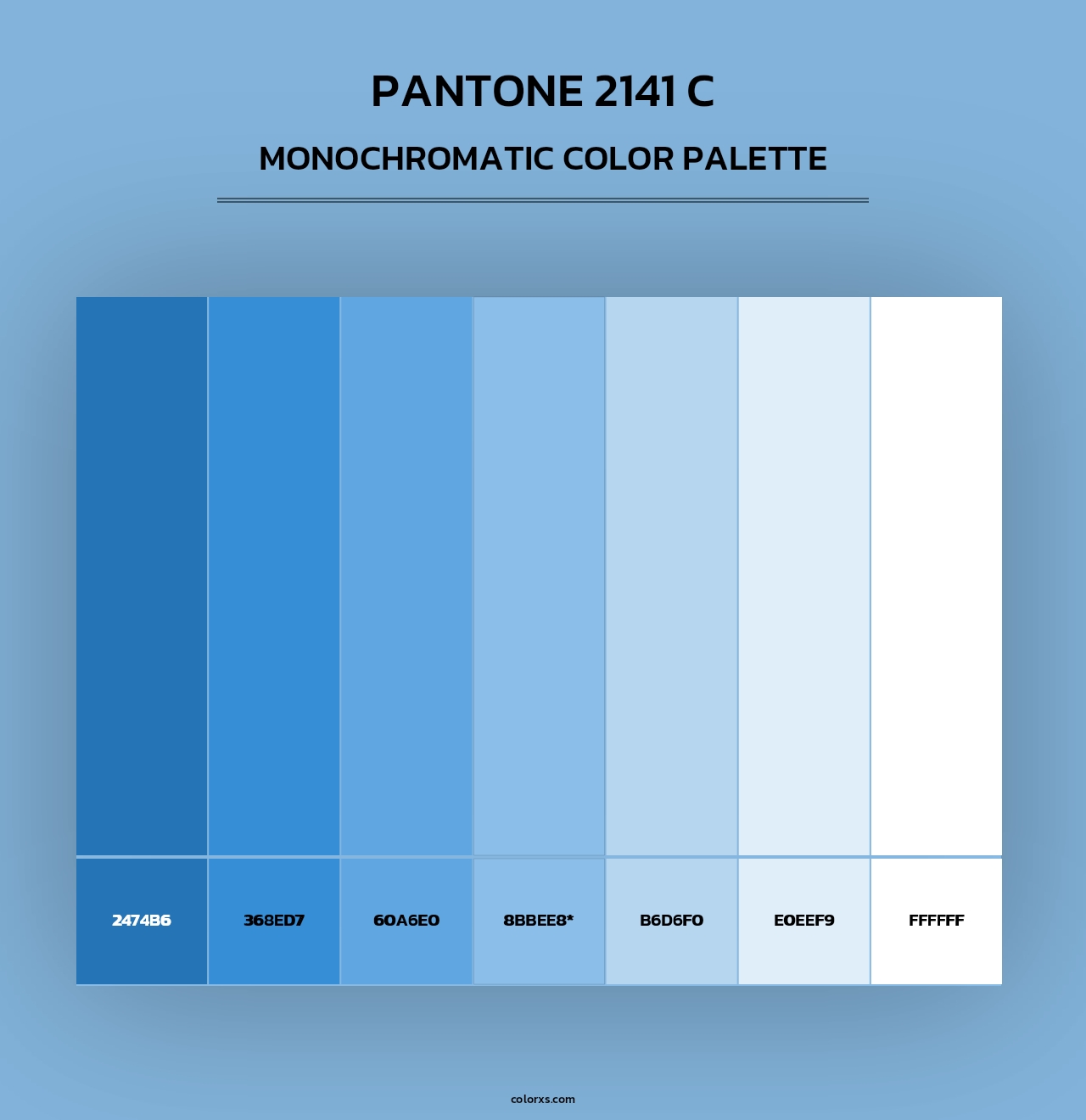 PANTONE 2141 C color palettes - colorxs.com