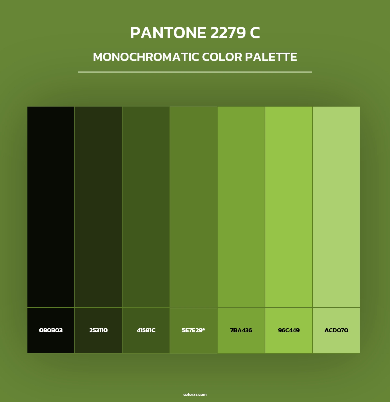 PANTONE 2279 C color palettes - colorxs.com