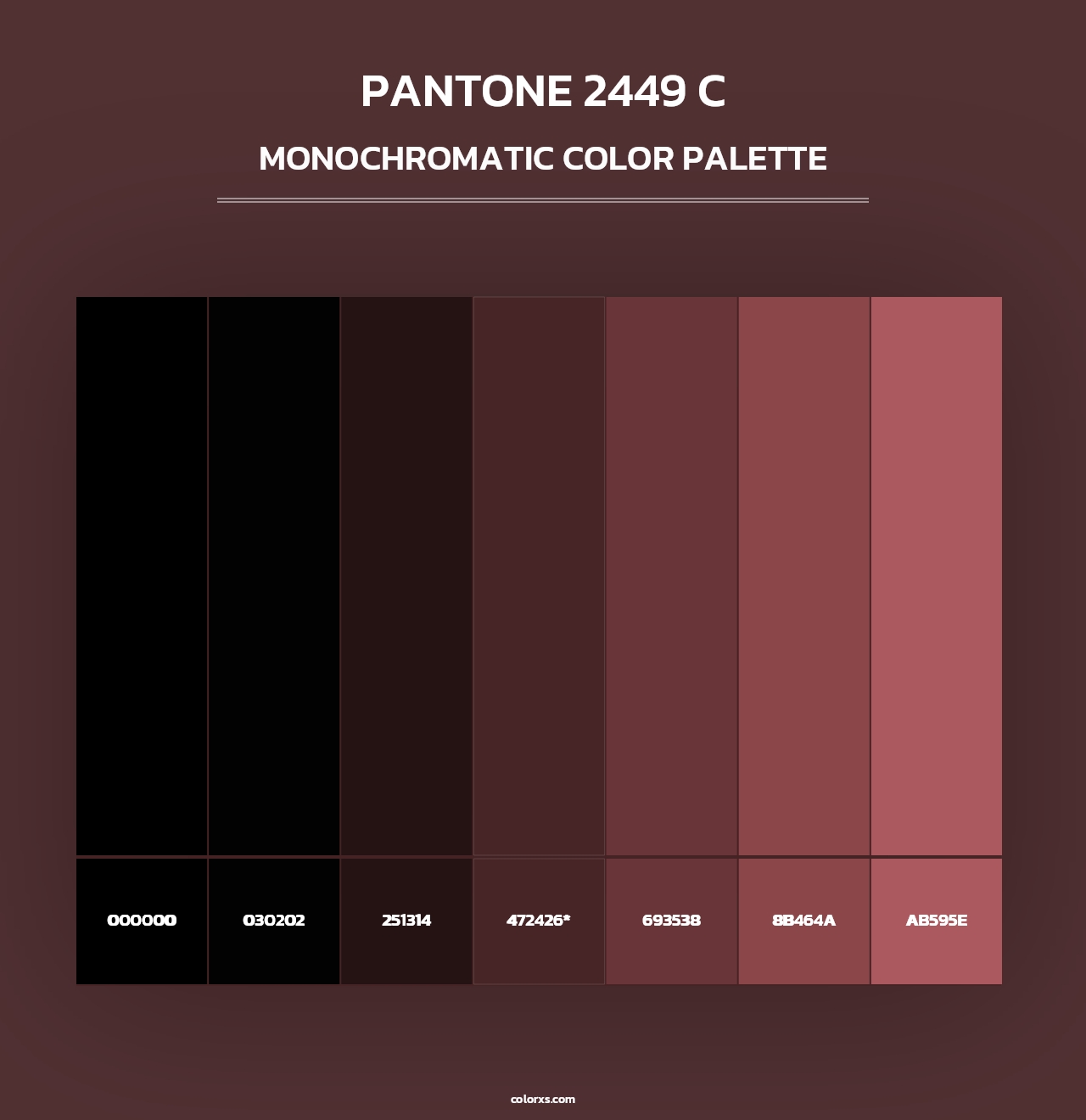PANTONE 2449 C color palettes - colorxs.com