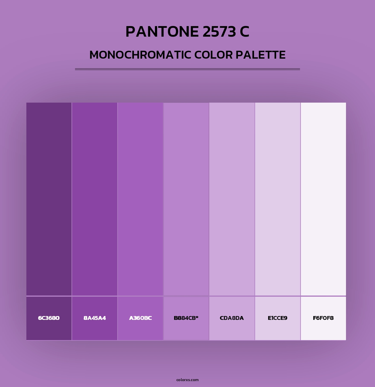 PANTONE 2573 C color palettes - colorxs.com