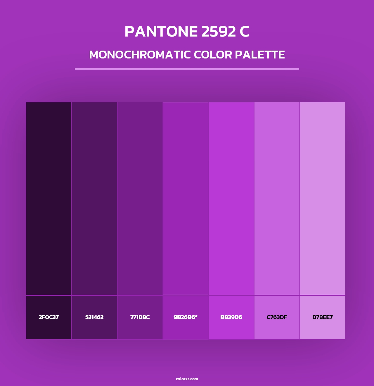 PANTONE 2592 C color palettes - colorxs.com