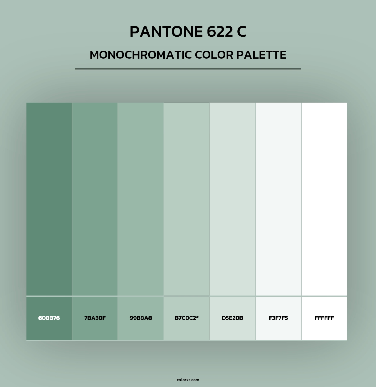 PANTONE 622 C color palettes - colorxs.com