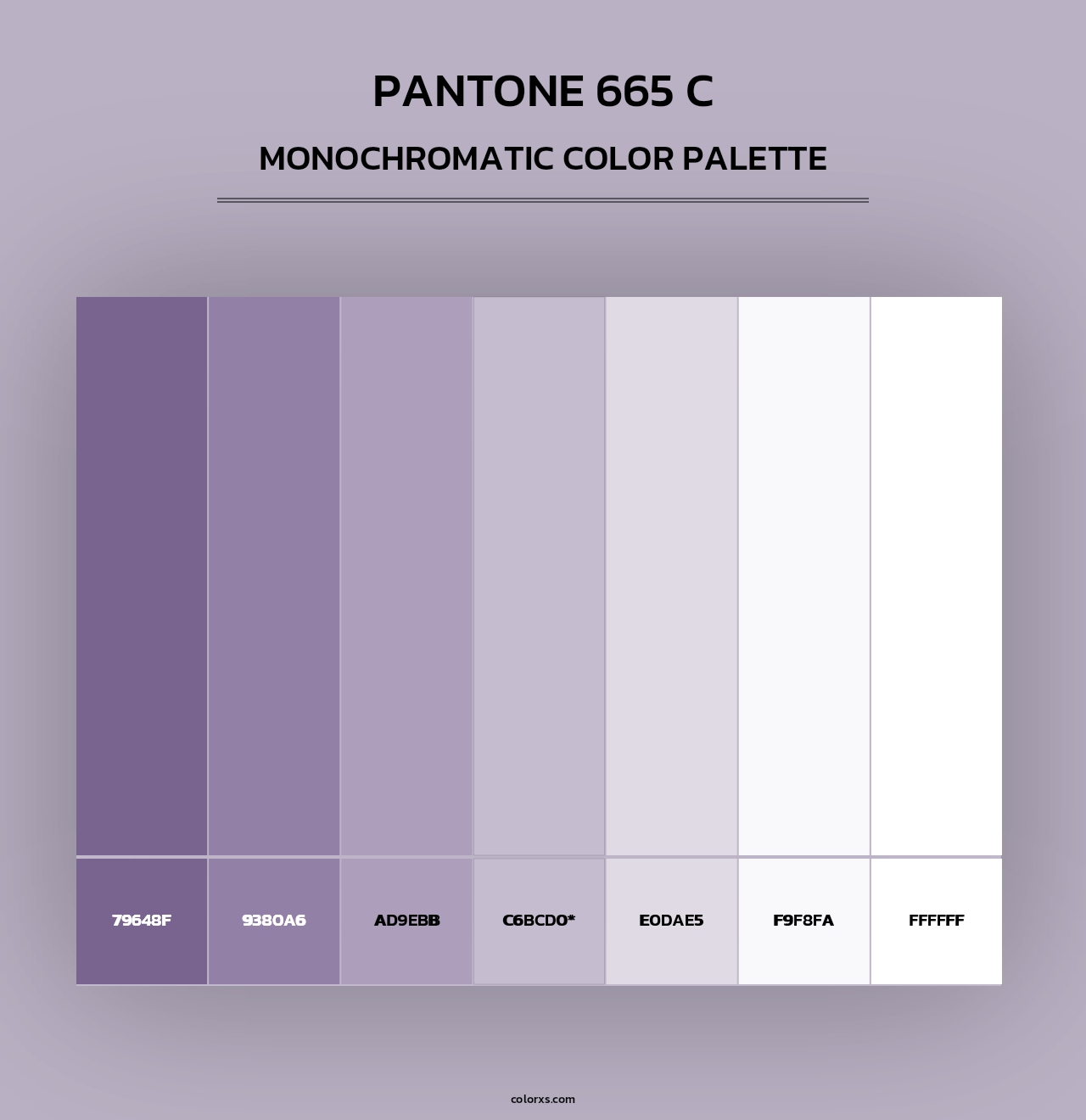 PANTONE 665 C color palettes - colorxs.com