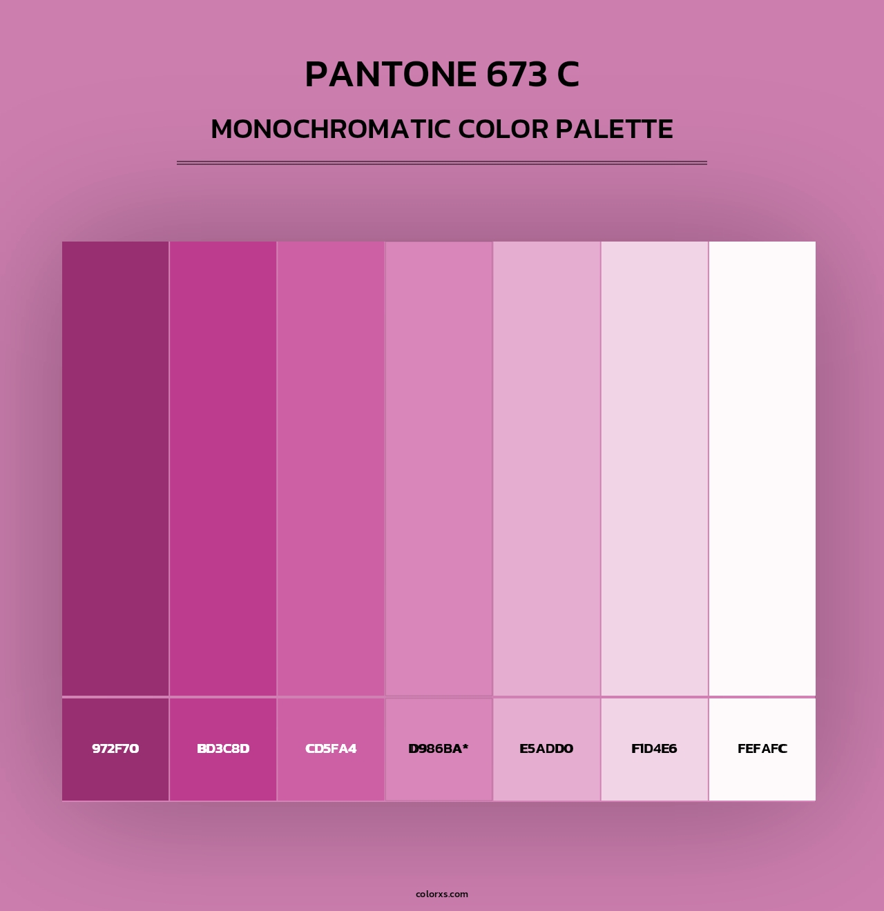PANTONE 673 C color palettes - colorxs.com