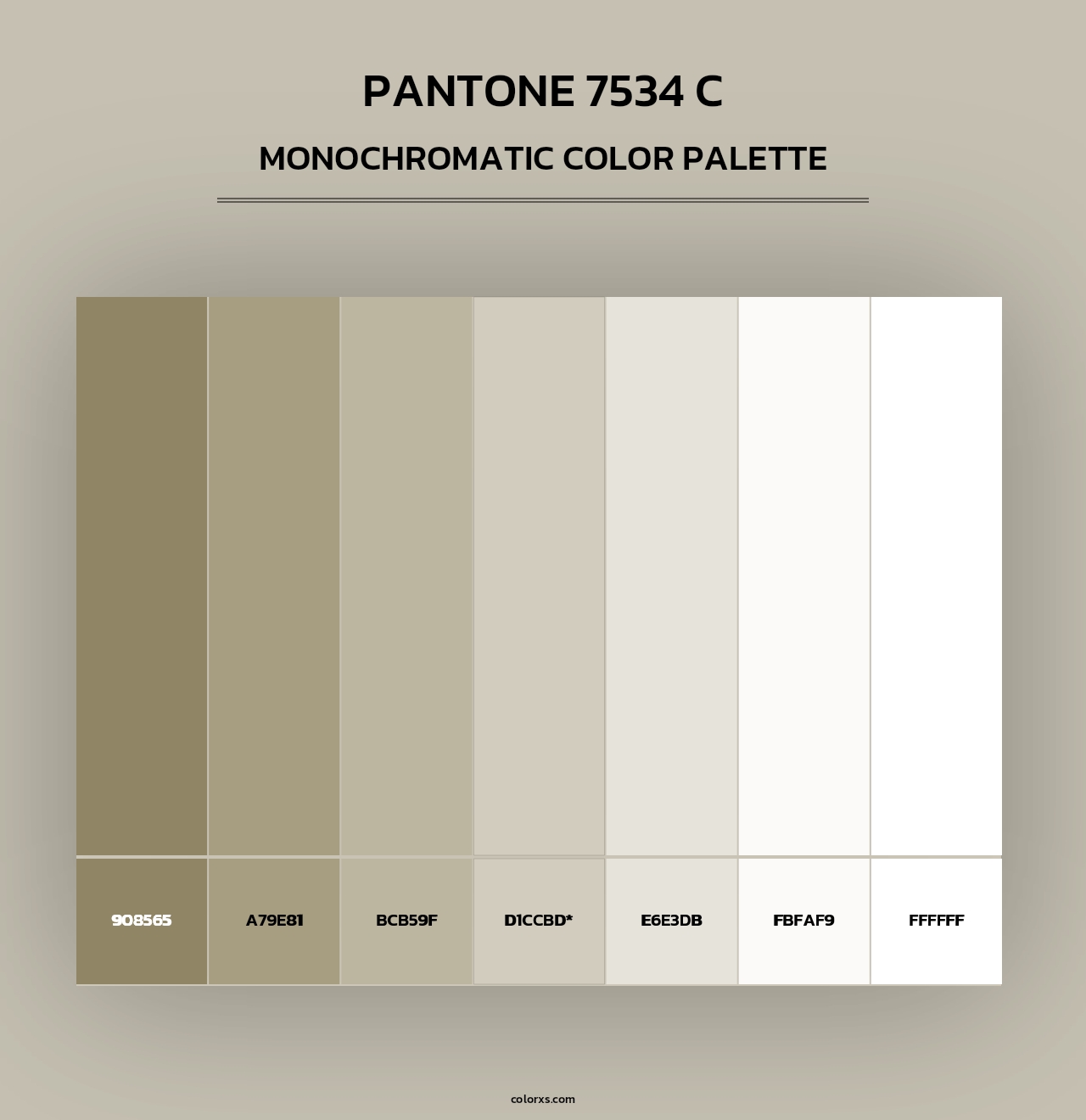 PANTONE 7534 C color palettes - colorxs.com