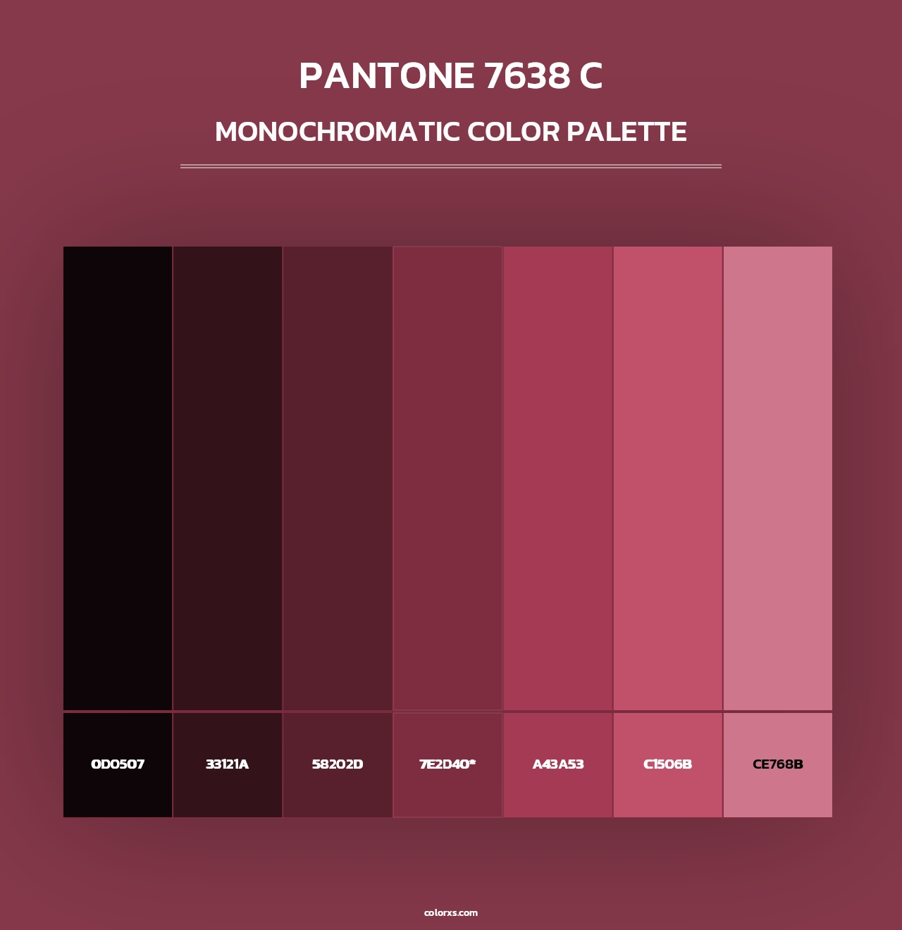 PANTONE 7638 C color palettes - colorxs.com