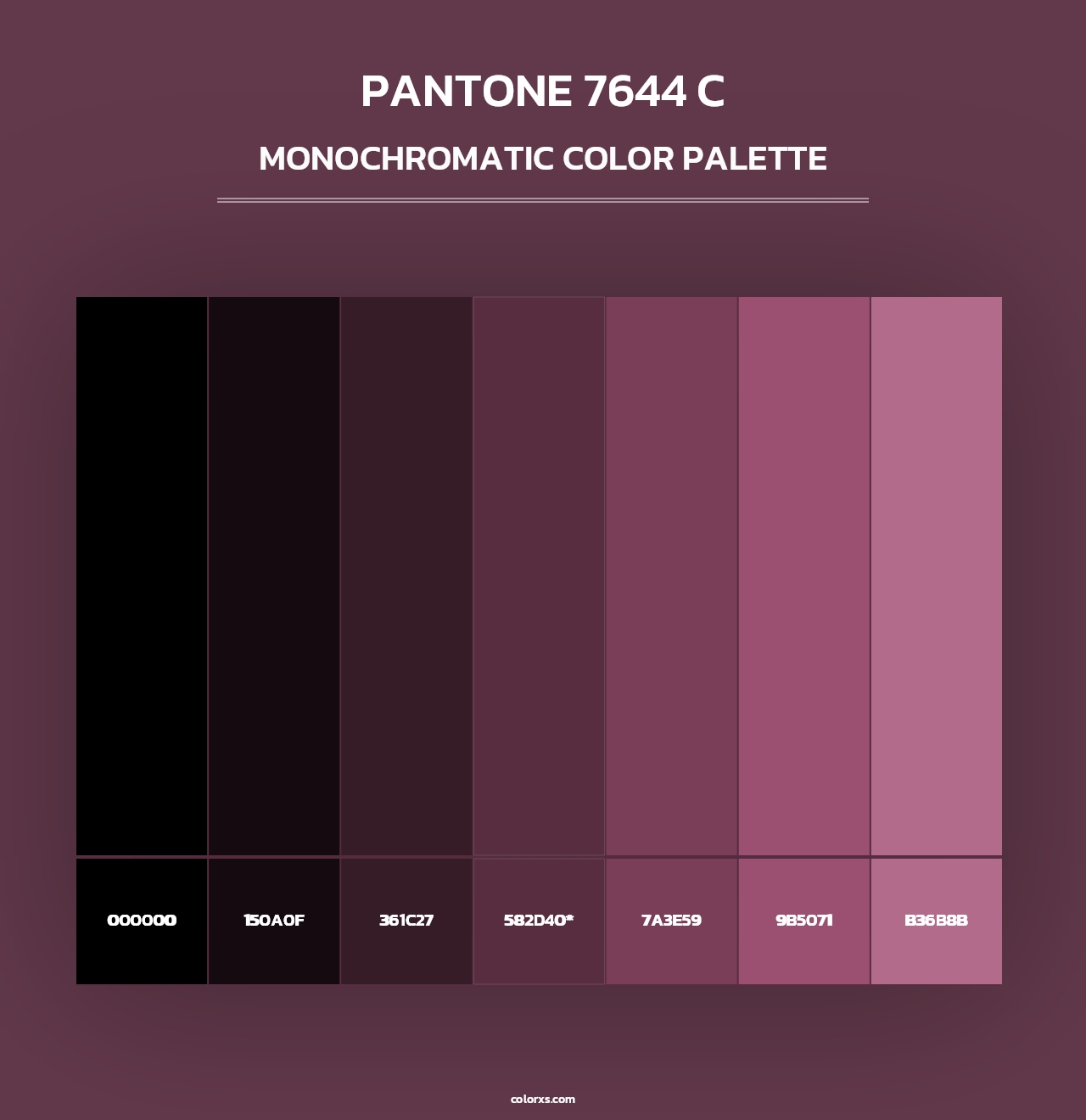 PANTONE 7644 C color palettes - colorxs.com