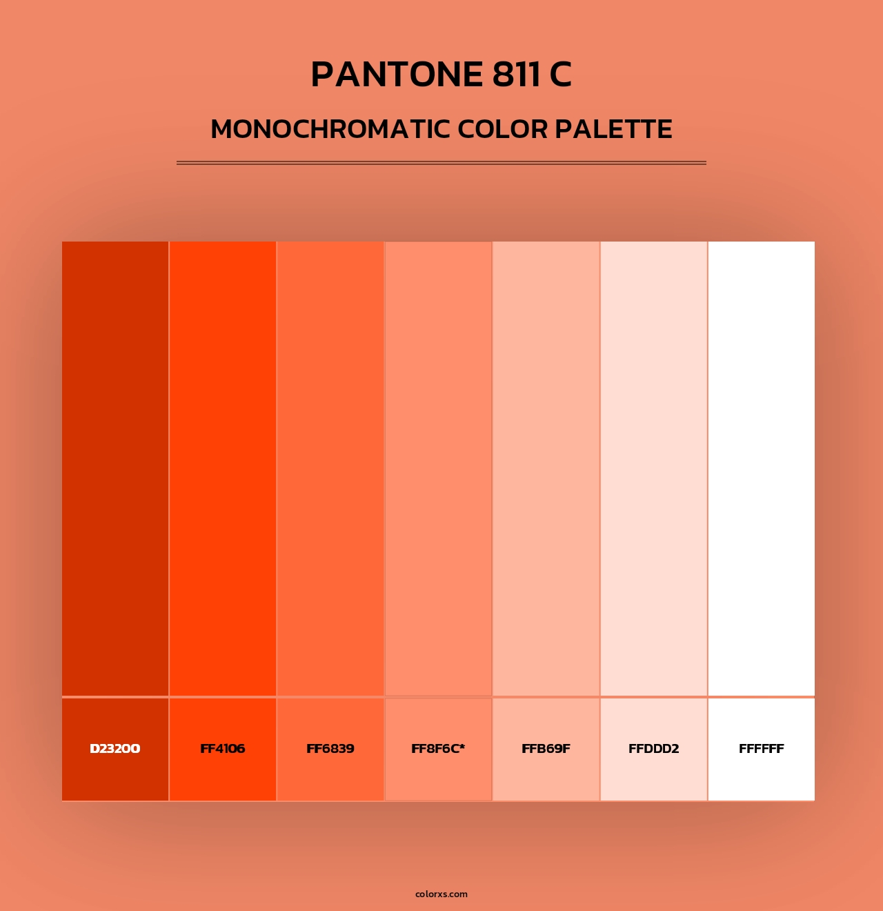 PANTONE 811 C color palettes - colorxs.com