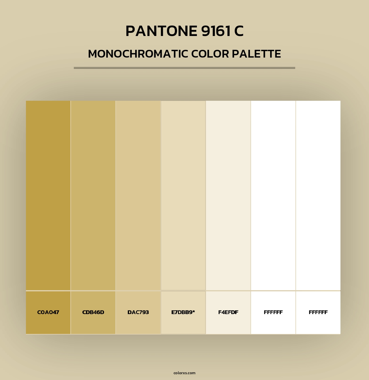 PANTONE 9161 C color palettes - colorxs.com