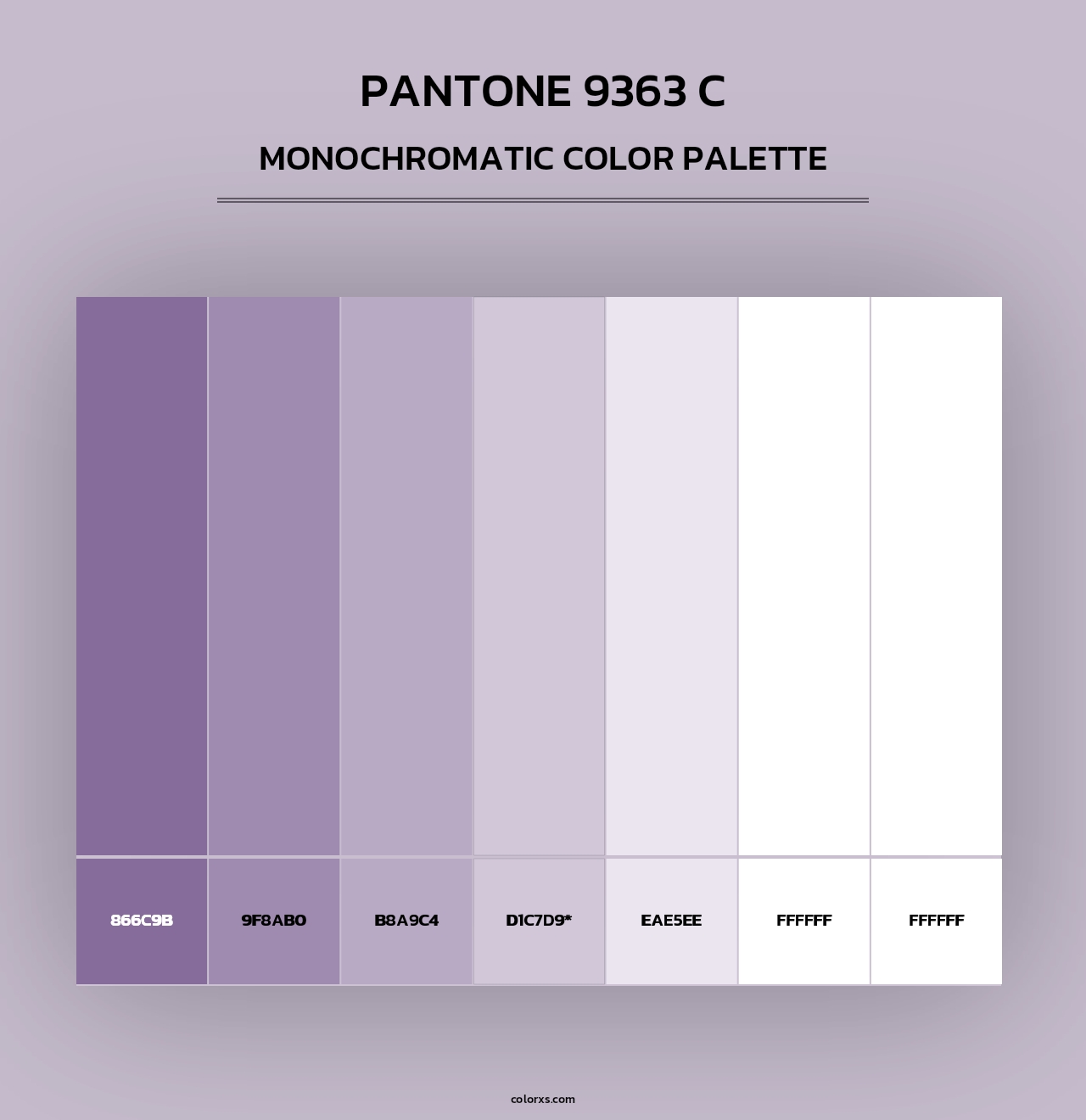 PANTONE 9363 C color palettes - colorxs.com