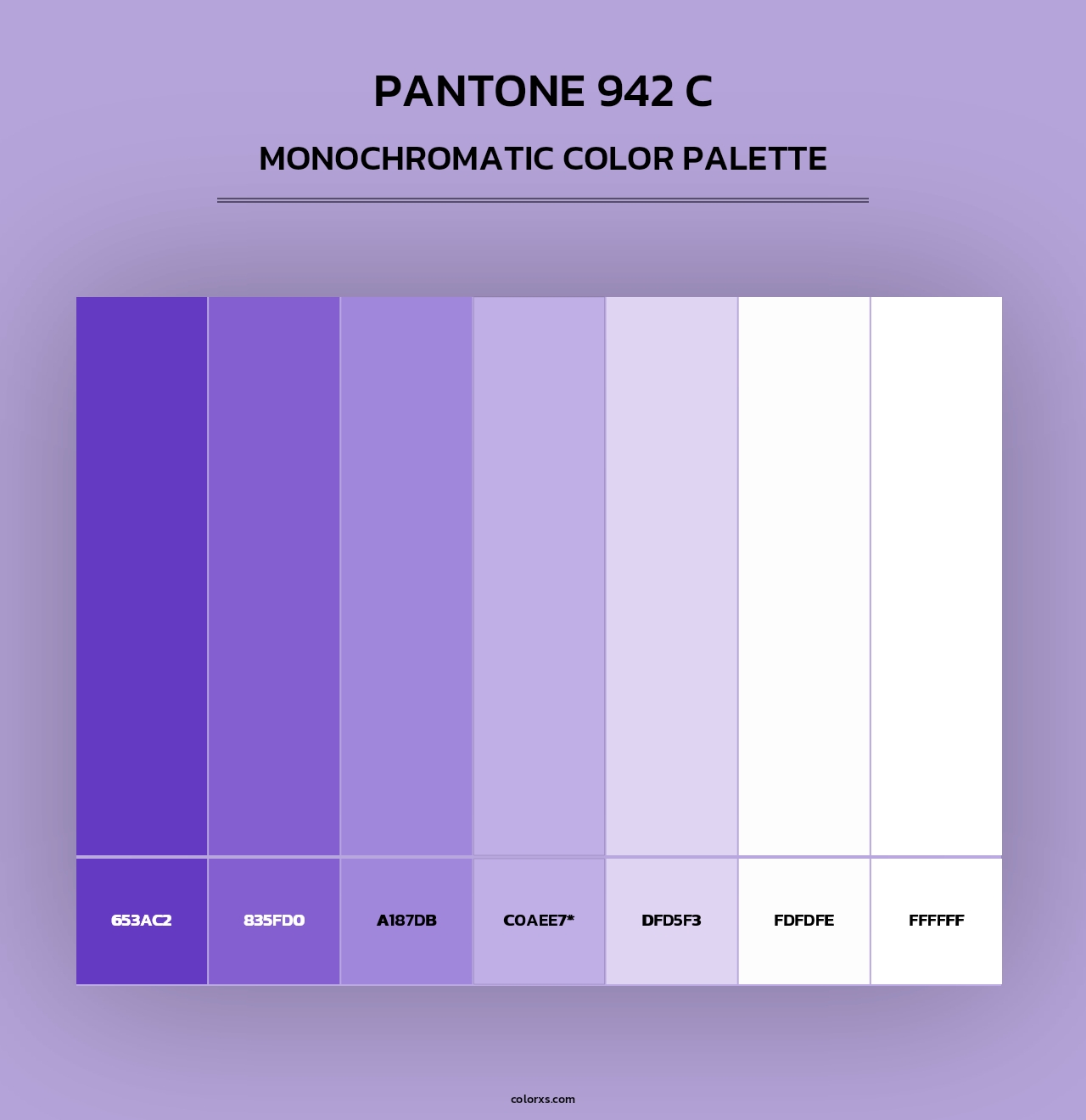 PANTONE 942 C color palettes - colorxs.com