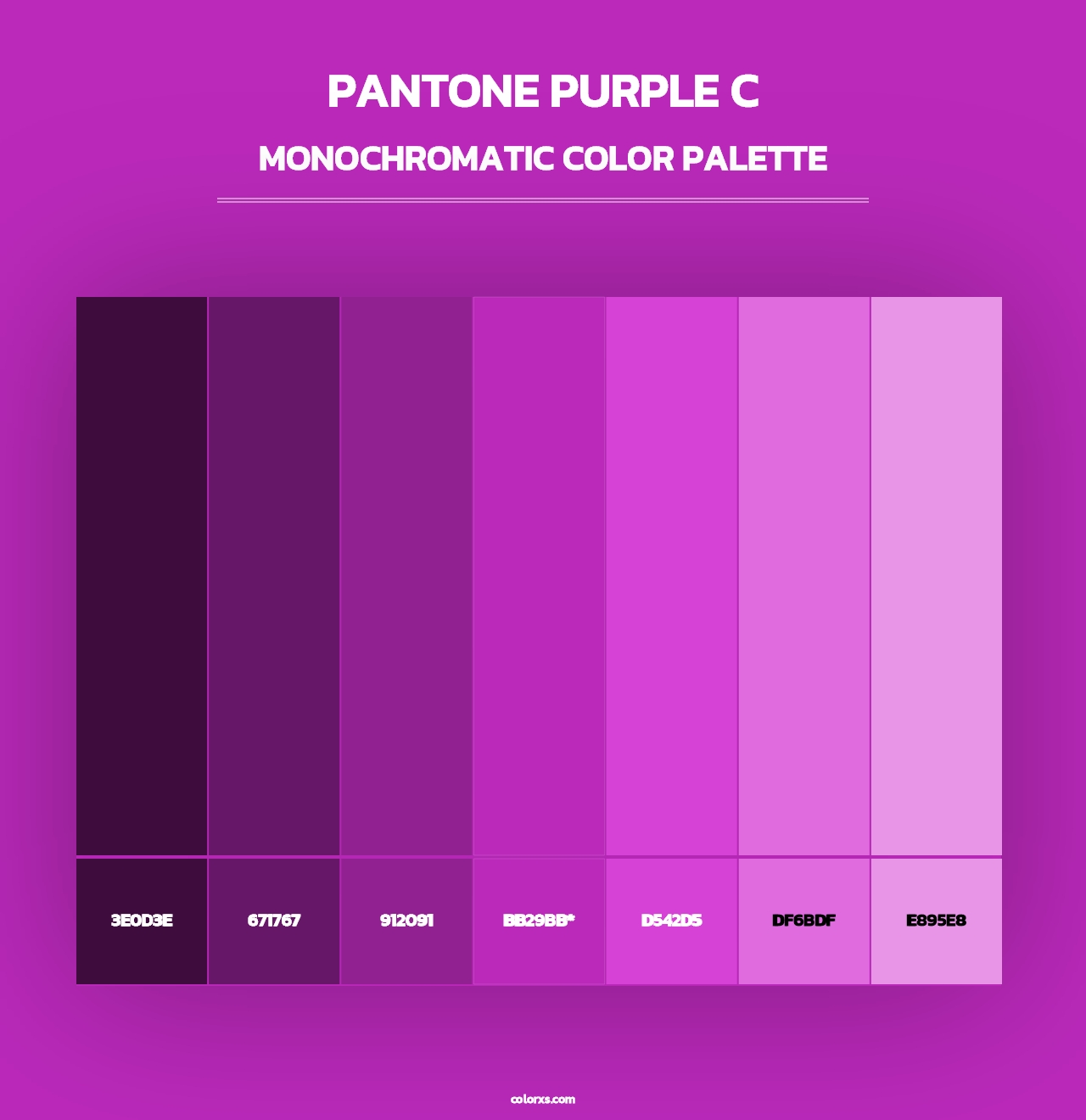 PANTONE Purple C color palettes - colorxs.com