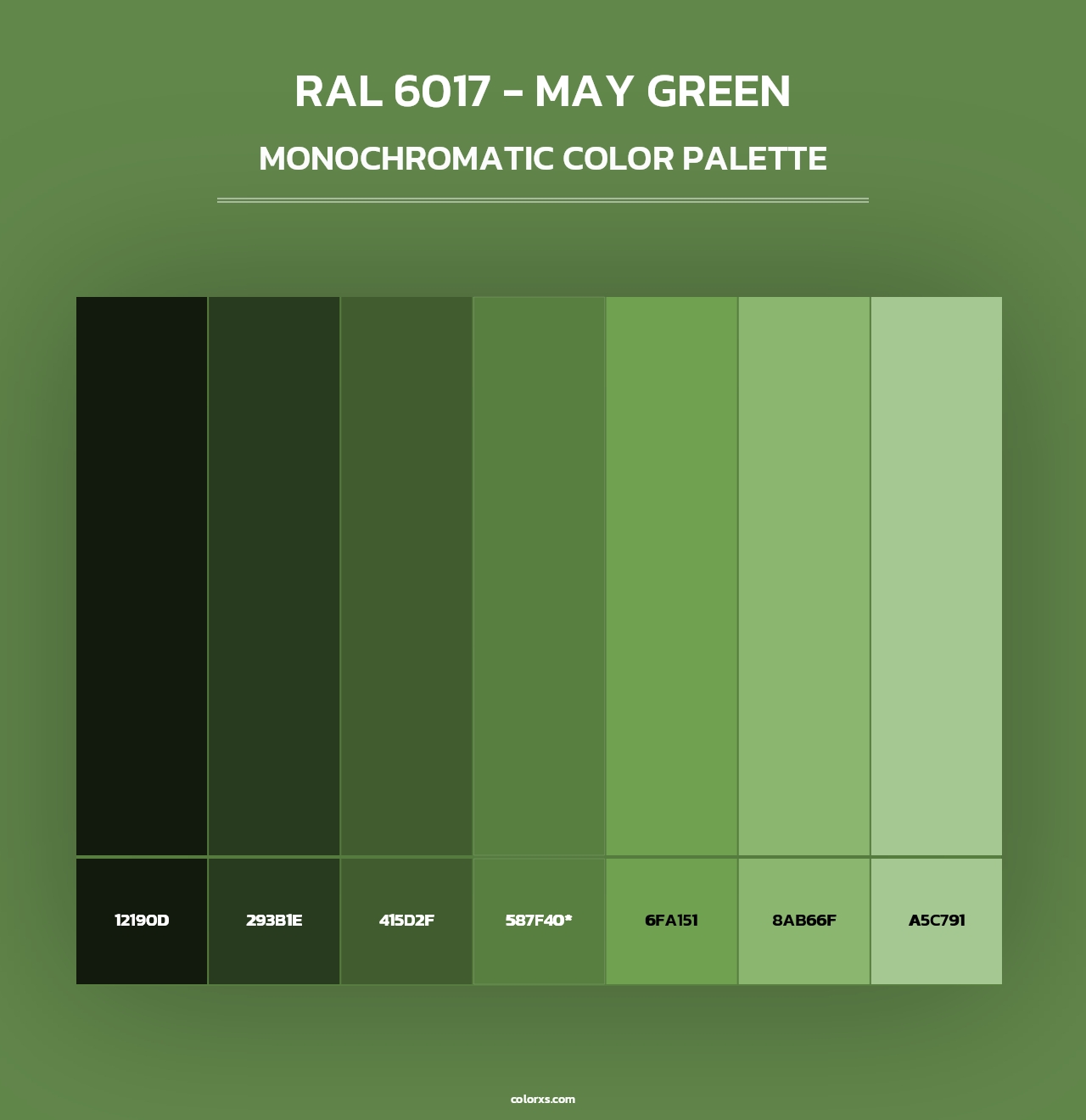 RAL 6017 - May Green color palettes - colorxs.com