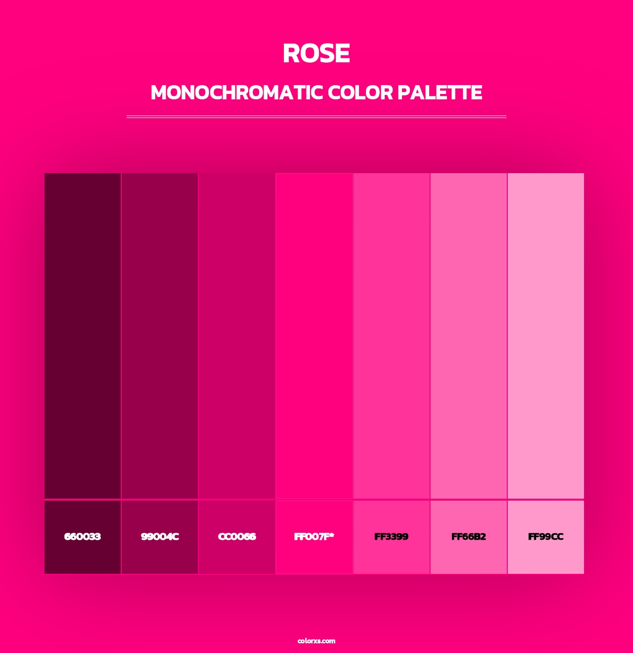Rose color palettes - colorxs.com