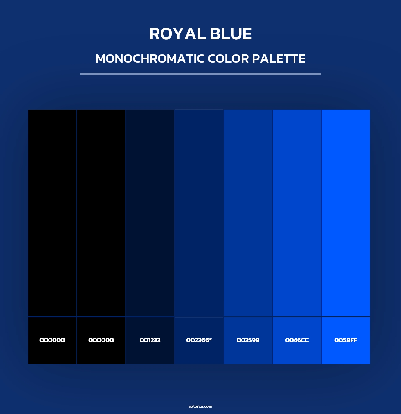 Royal Blue color palettes - colorxs.com