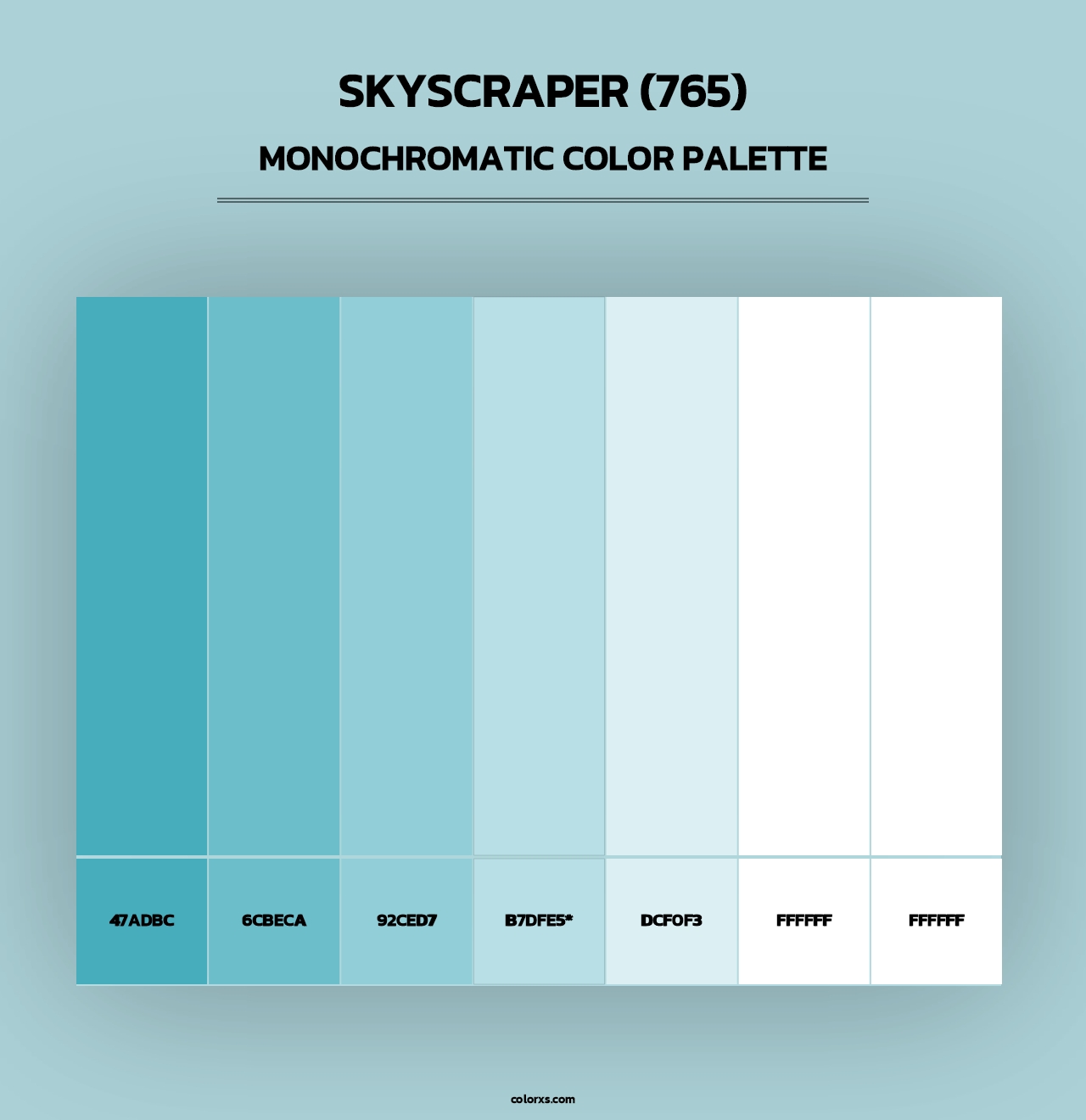 Benjamin Moore Skyscraper (765) Paint coordinating colors and palettes ...