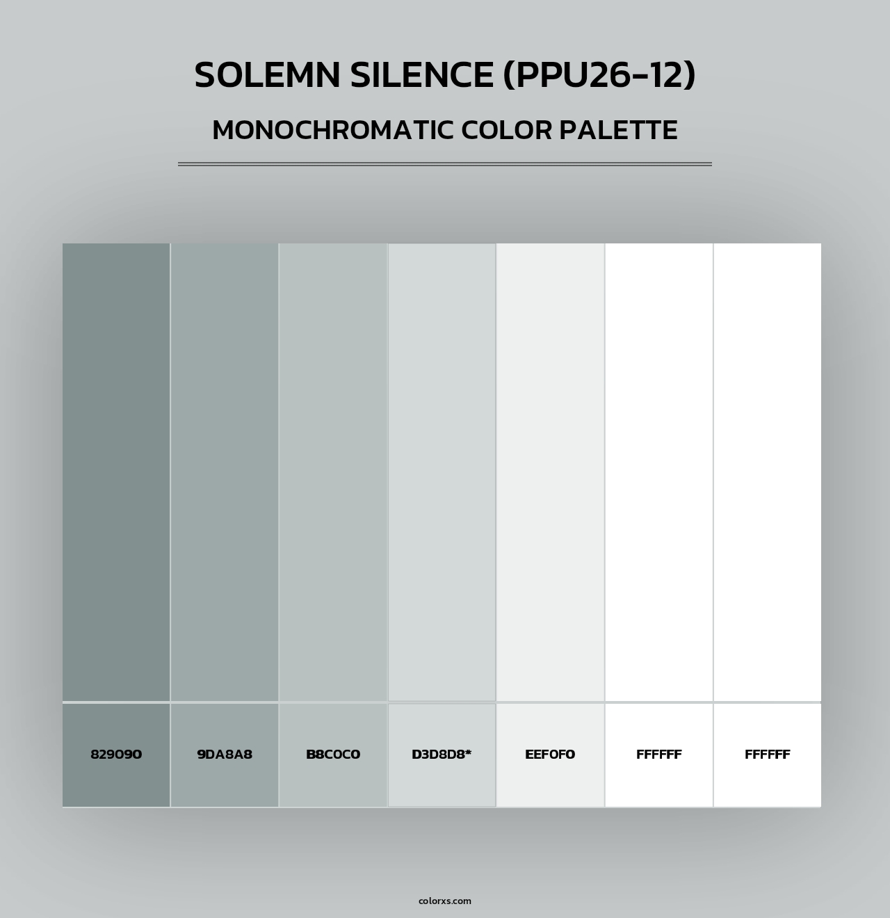 Behr Solemn Silence (PPU26-12) Paint coordinating colors and palettes ...