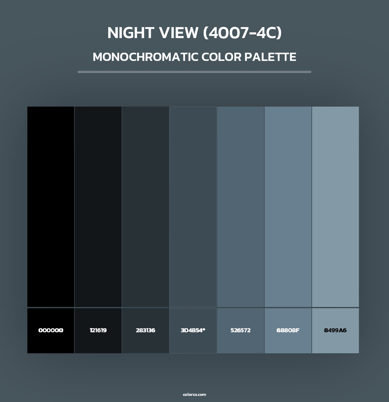 Valspar Night View (4007-4C) Paint coordinating colors and palettes ...