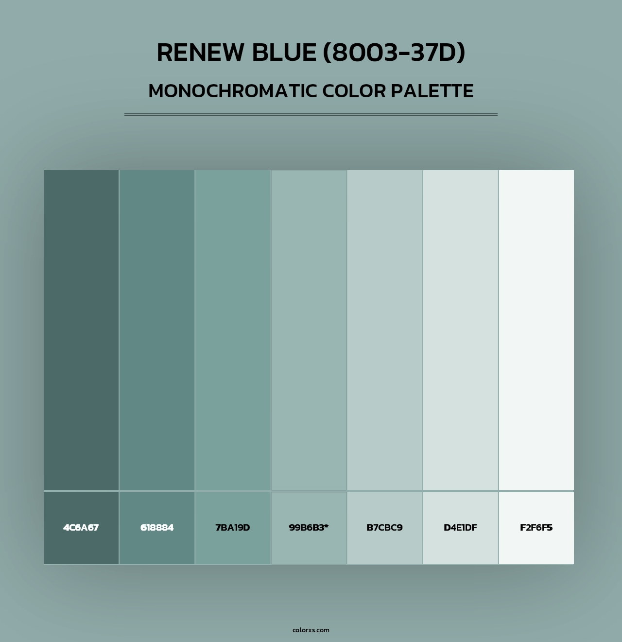 Valspar Renew Blue (8003-37D) Paint coordinating colors and palettes ...
