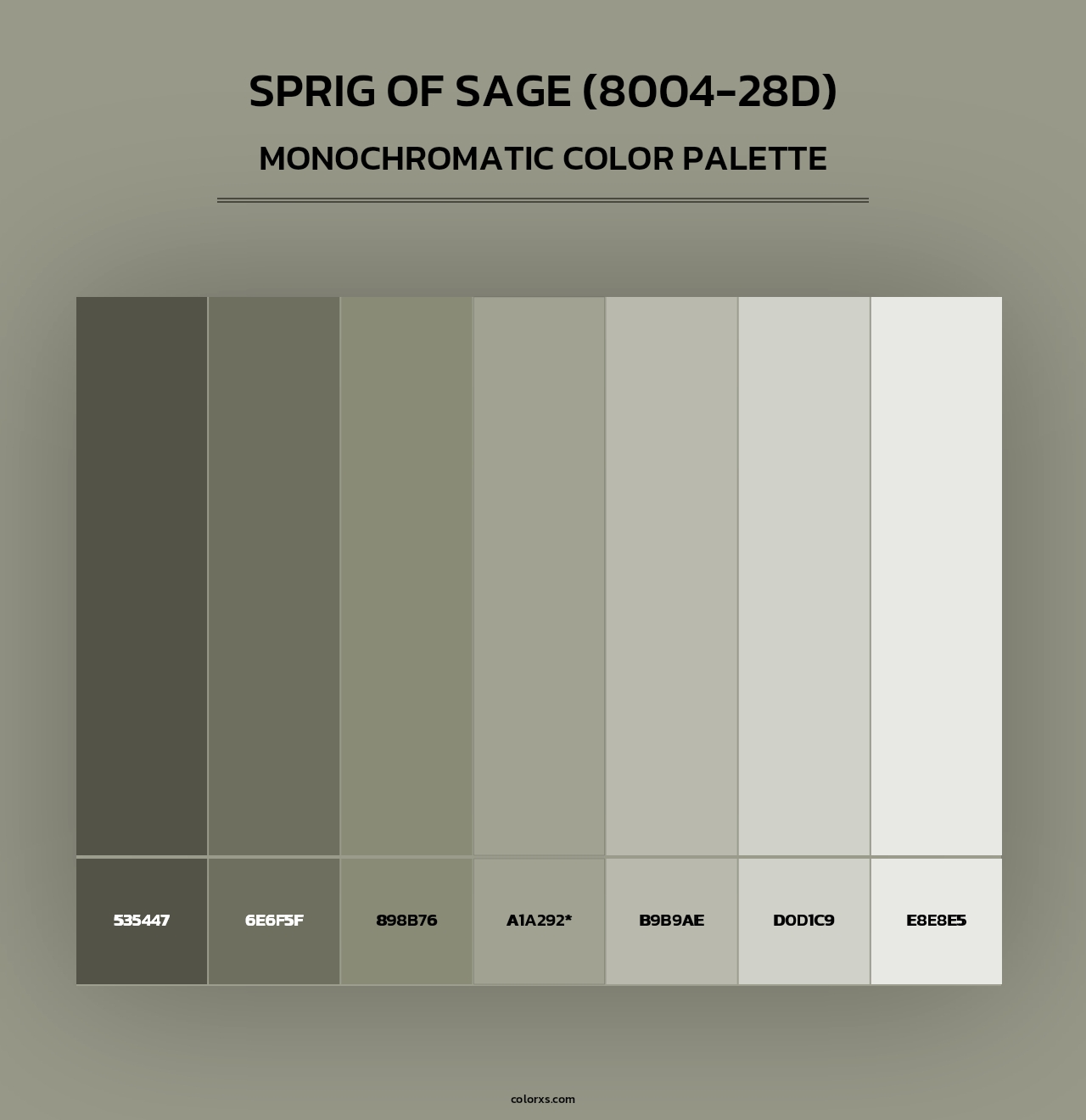 Valspar Sprig of Sage (8004-28D) Paint coordinating colors and palettes ...