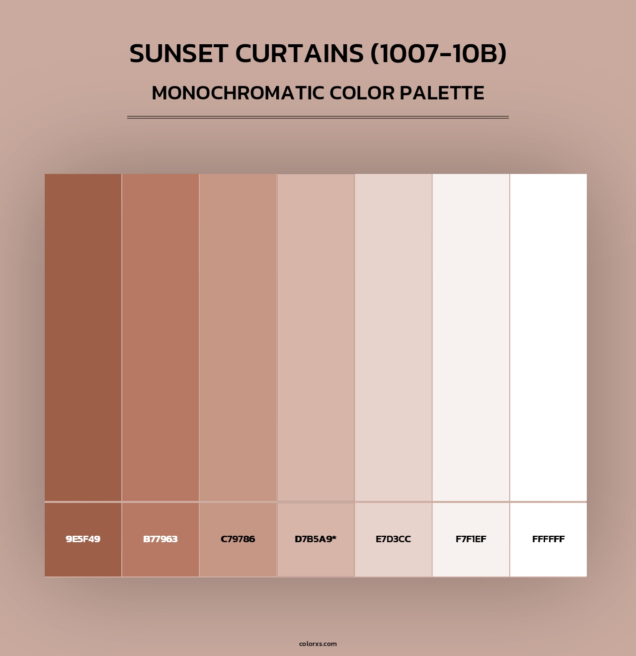 Valspar Sunset Curtains (1007-10B) Paint coordinating colors and ...