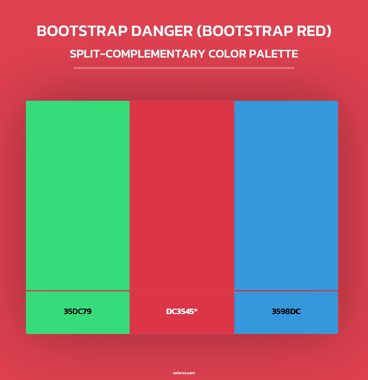 Bootstrap Danger (Bootstrap Red) color palettes - colorxs.com