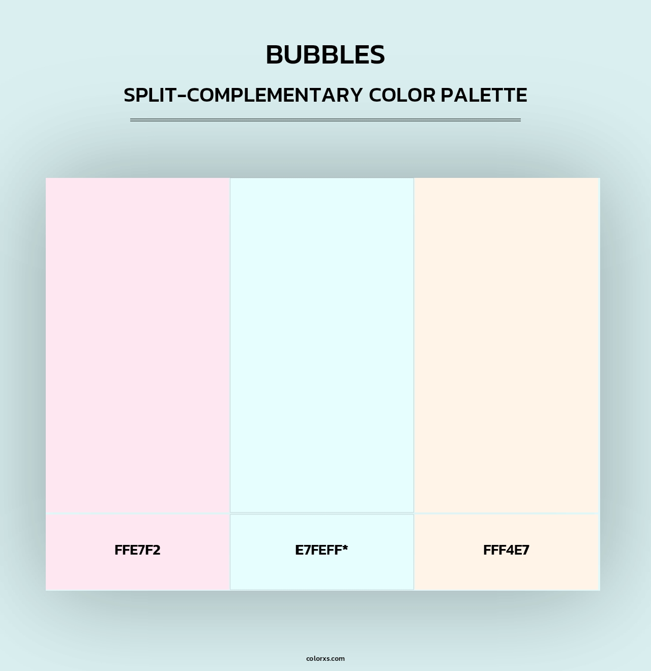 Bubbles color palettes - colorxs.com