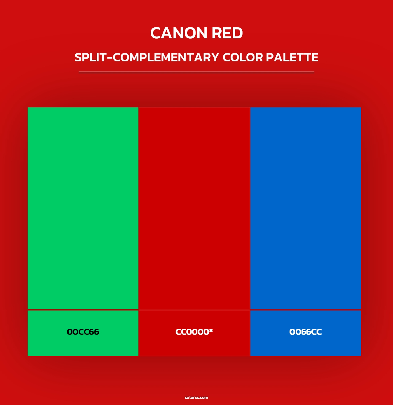Canon Red color palettes - colorxs.com