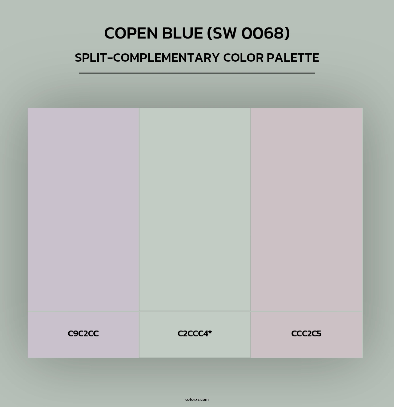 Sherwin Williams Copen Blue (SW 0068) Paint coordinating colors and ...