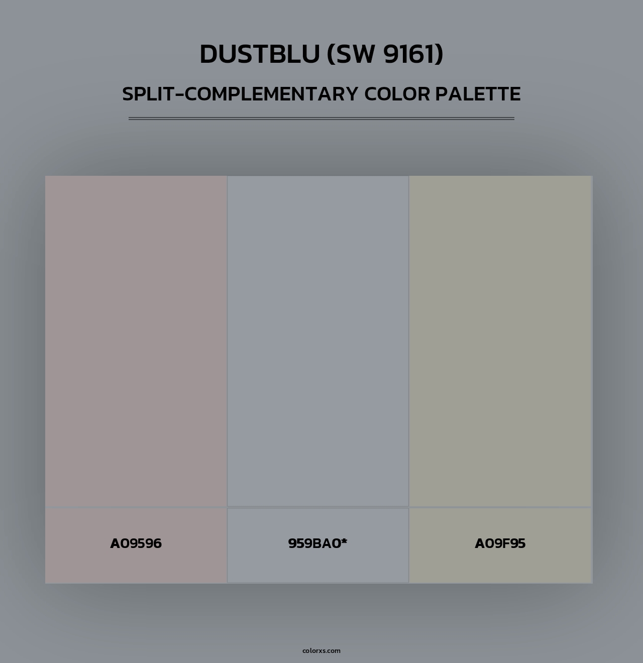 Sherwin Williams Dustblu (SW 9161) Paint coordinating colors and ...