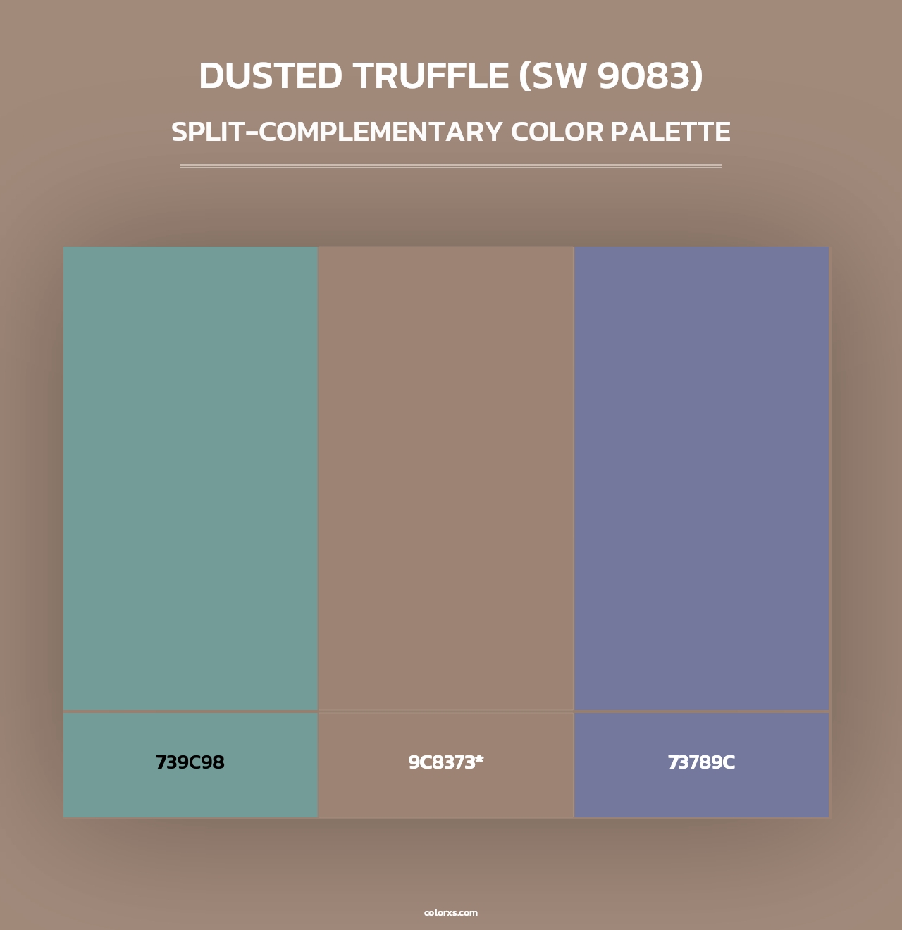 Sherwin Williams Dusted Truffle (SW 9083) Paint coordinating colors and ...