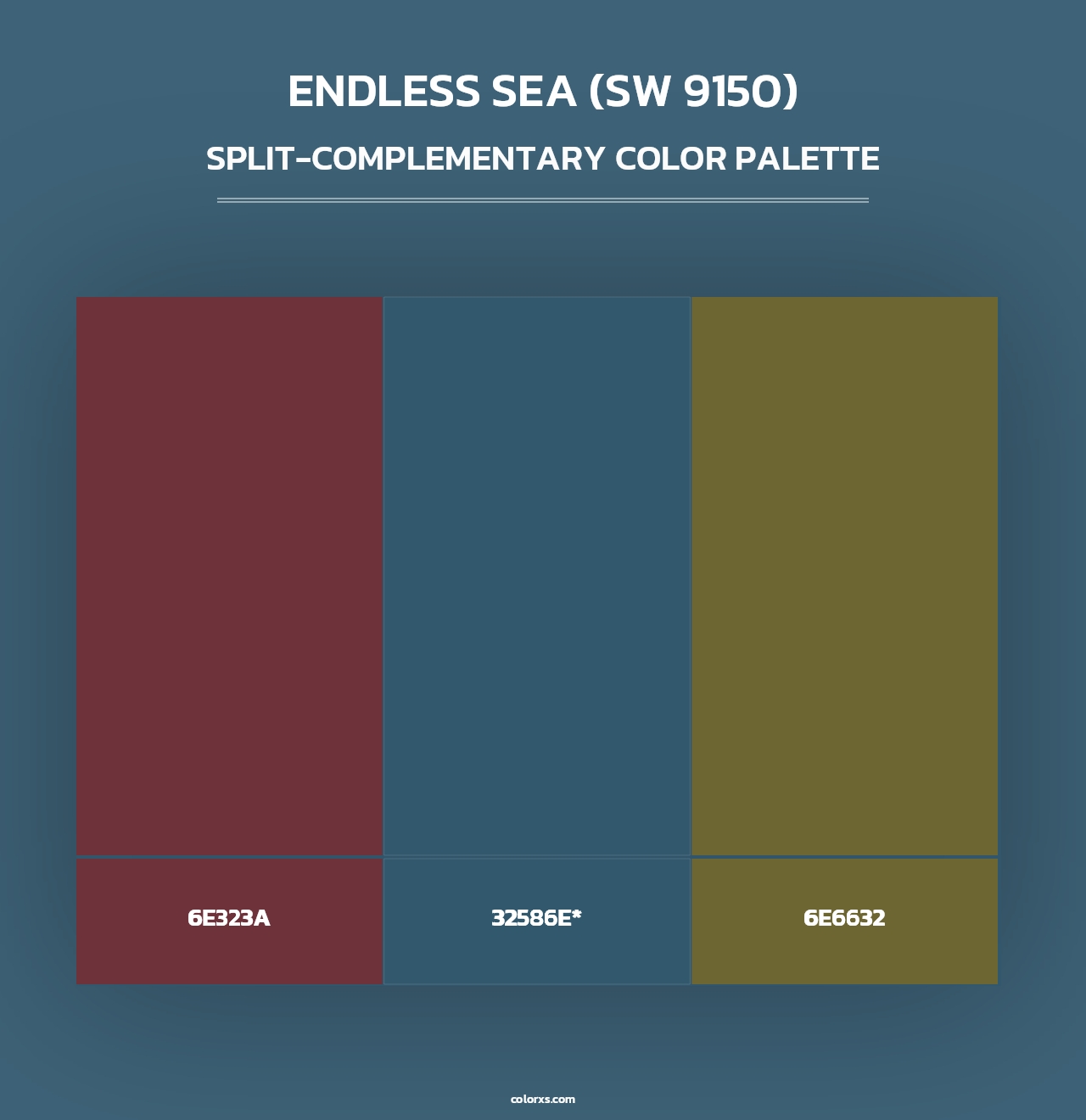 Sherwin Williams Endless Sea (SW 9150) Paint coordinating colors and ...