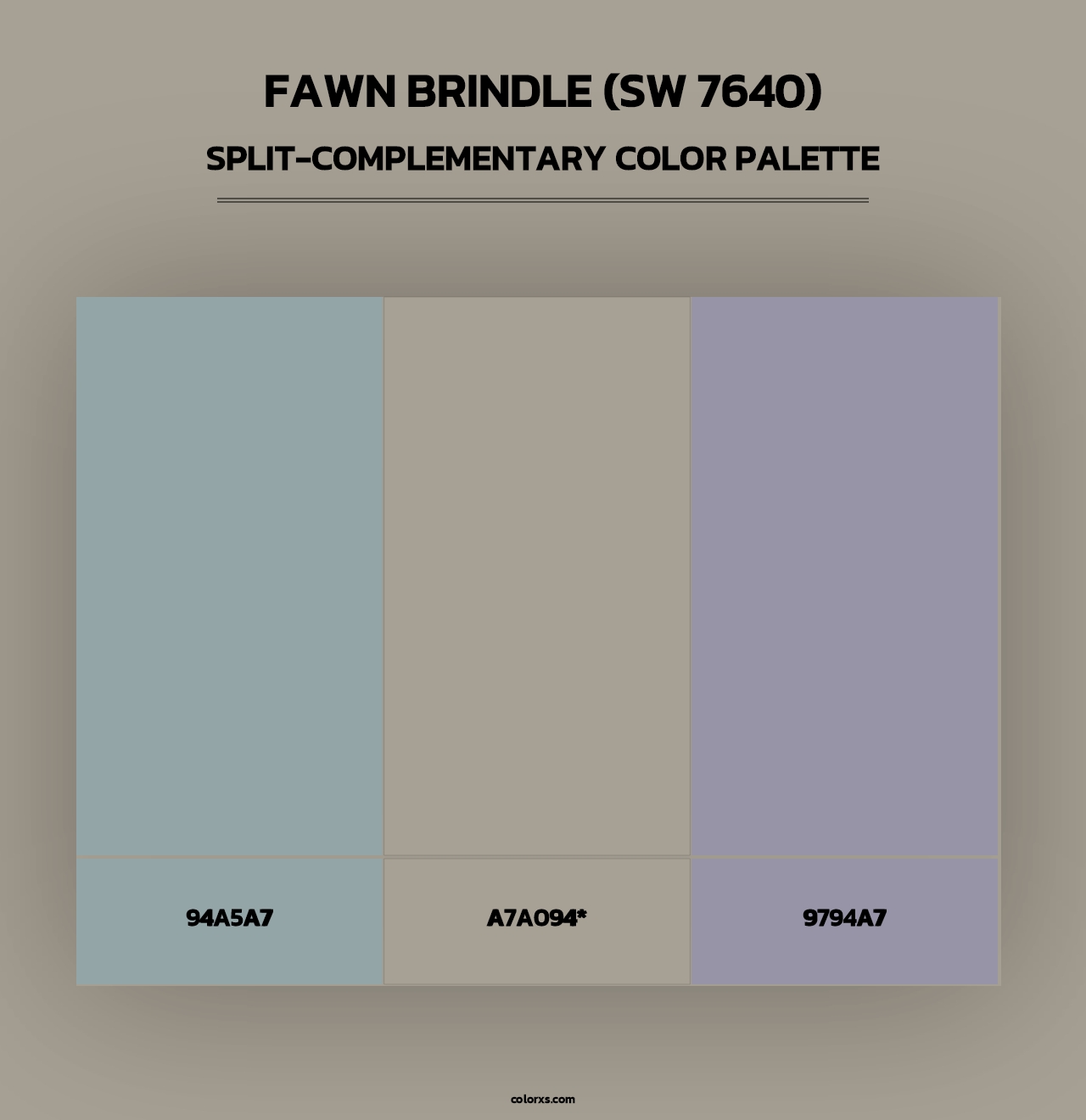 Sherwin Williams Fawn Brindle (SW 7640) Paint coordinating colors and ...