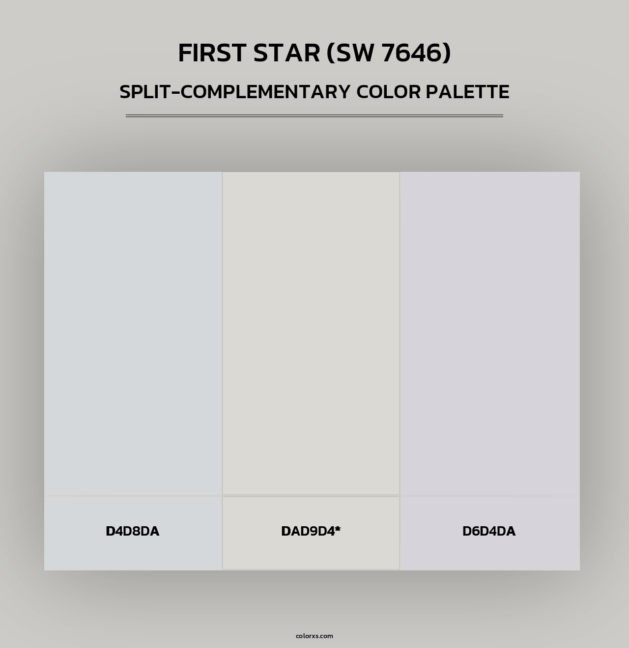 Sherwin Williams First Star (SW 7646) Paint coordinating colors and ...