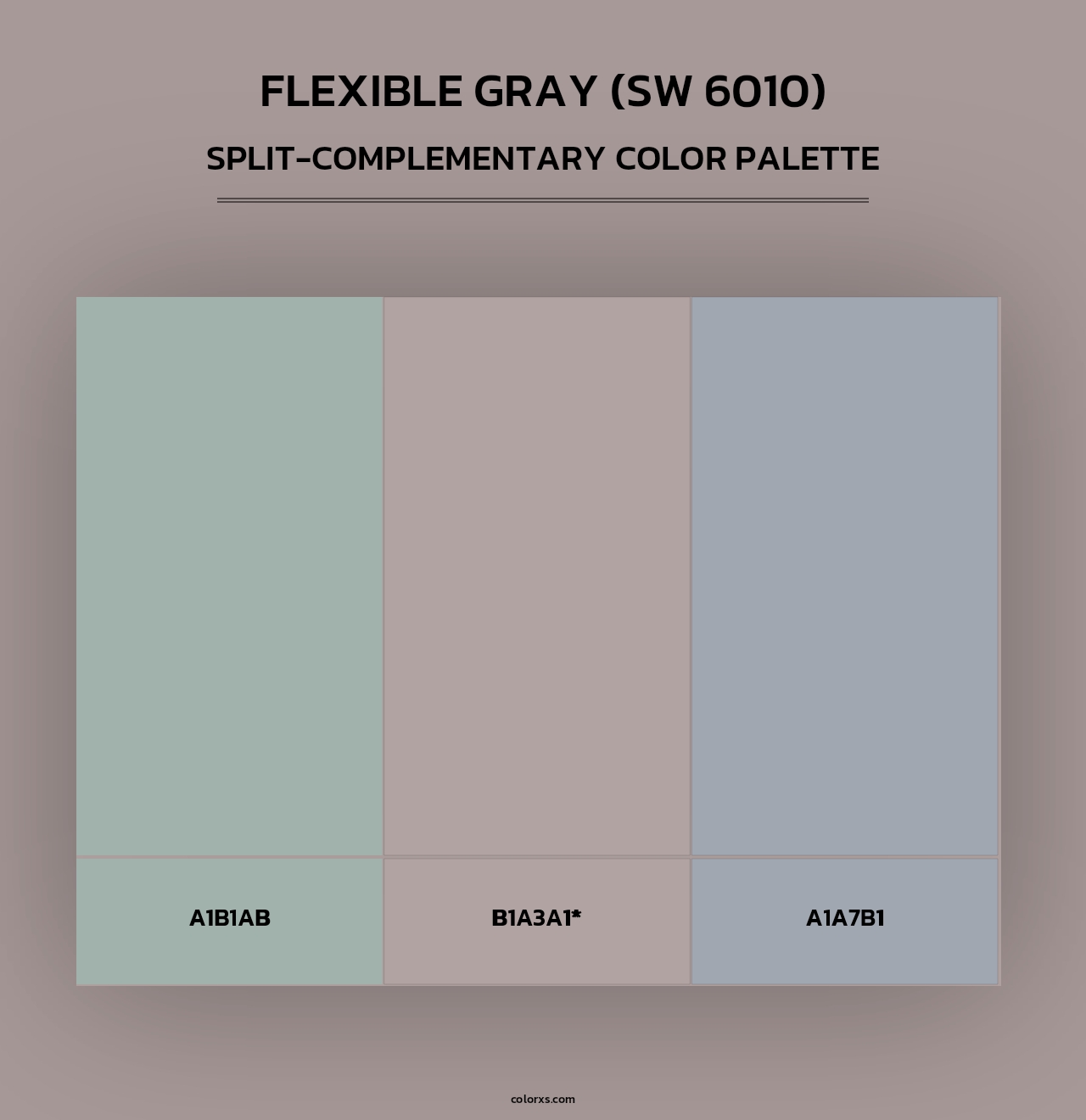 Sherwin Williams Flexible Gray (SW 6010) Paint coordinating colors and ...