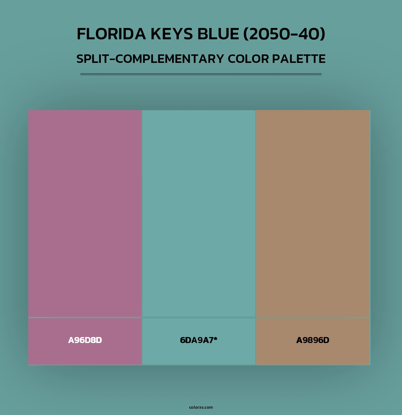 Benjamin Moore Florida Keys Blue (2050-40) Paint coordinating colors ...