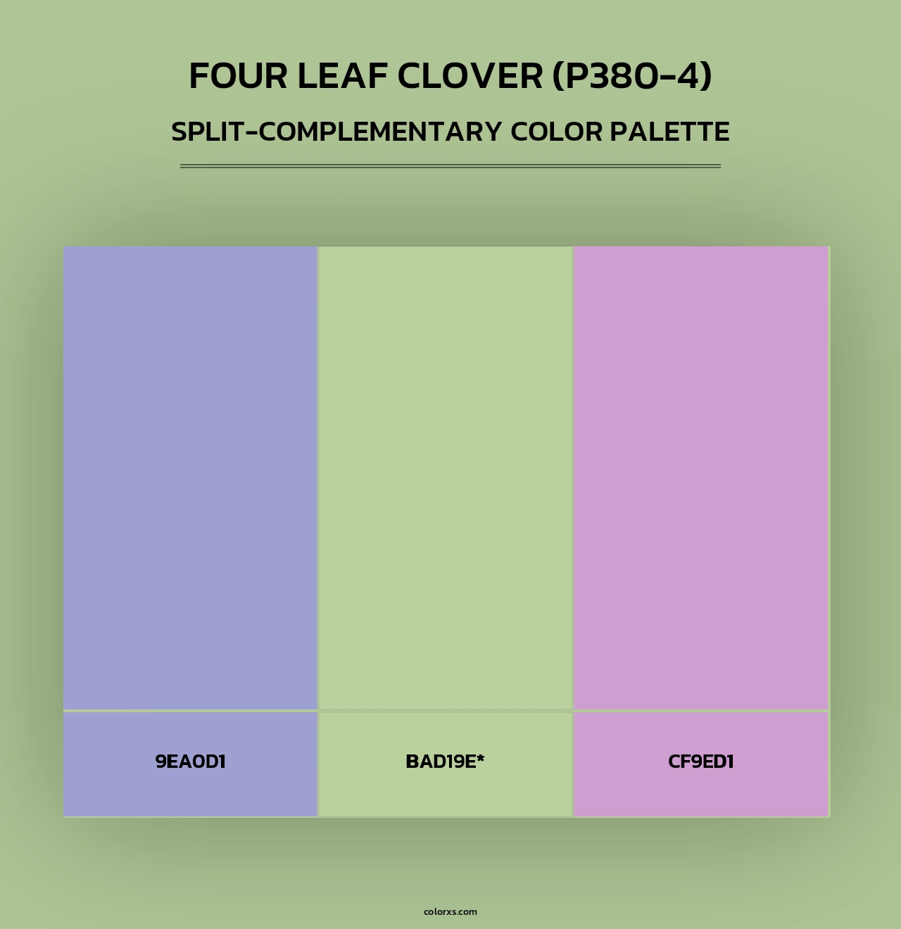 Behr Four Leaf Clover (P380-4) Paint coordinating colors and palettes ...