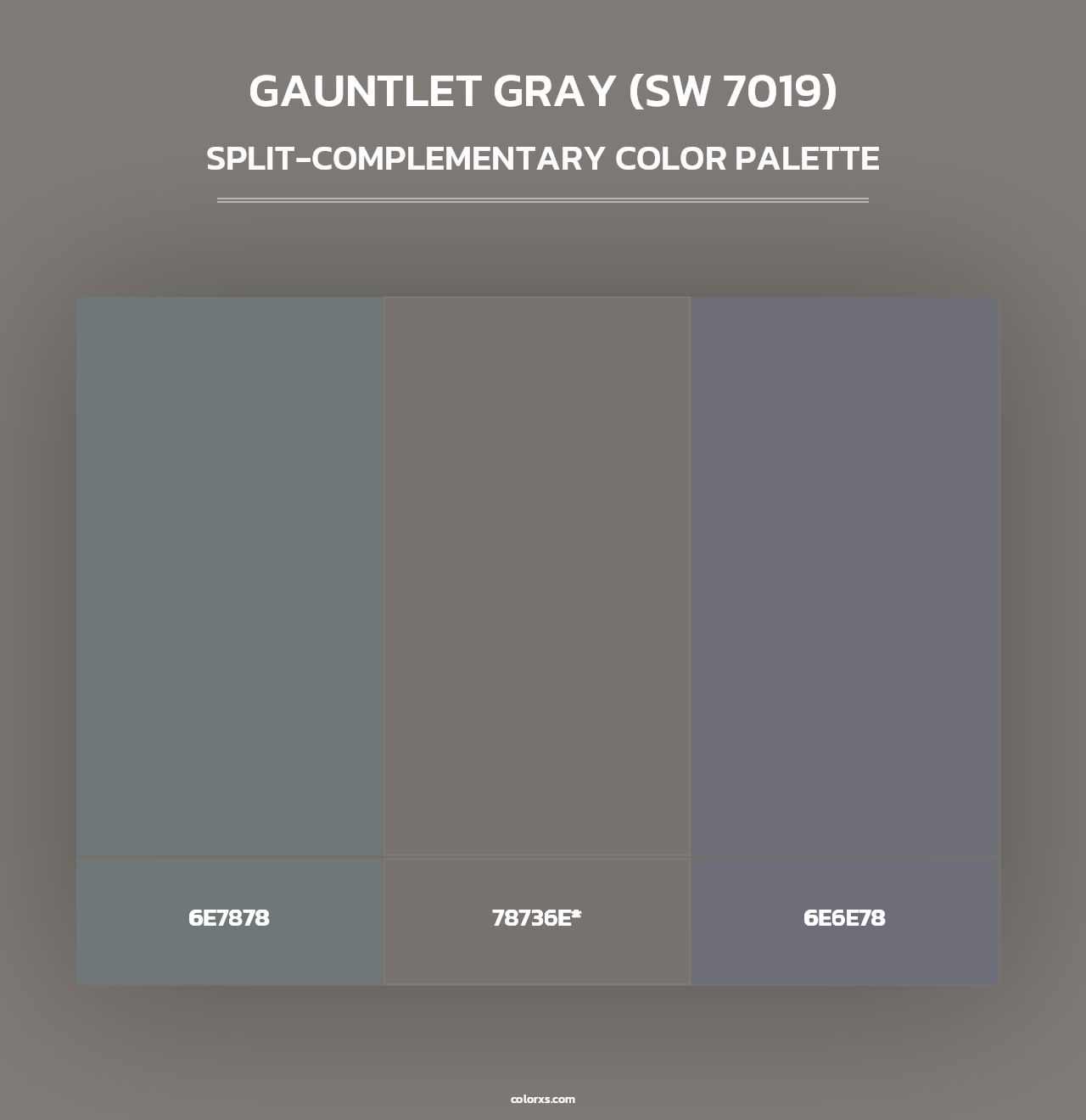 Sherwin Williams Gauntlet Gray (SW 7019) Paint coordinating colors and ...