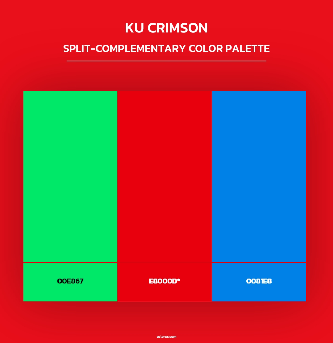 KU Crimson color palettes - colorxs.com