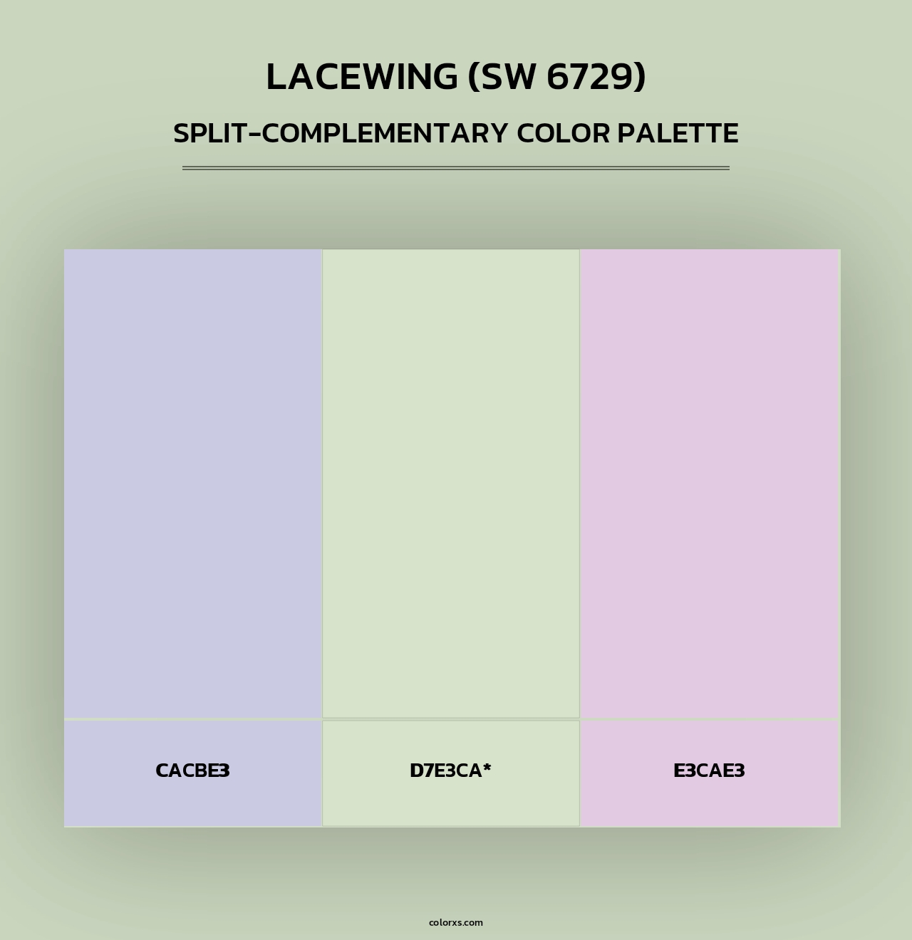 Sherwin Williams Lacewing (SW 6729) Paint coordinating colors and ...