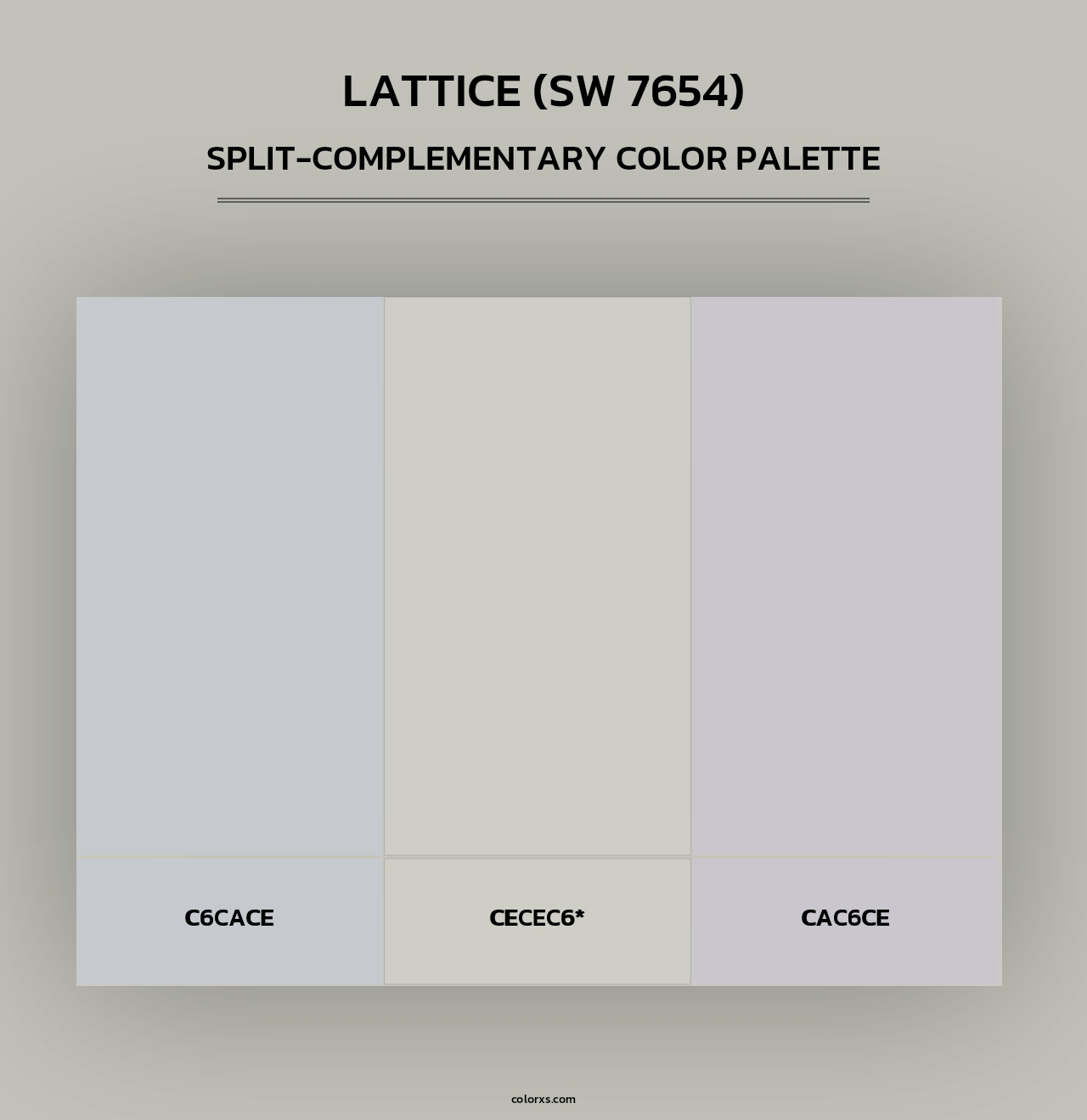 Sherwin Williams Lattice (SW 7654) Paint coordinating colors and ...