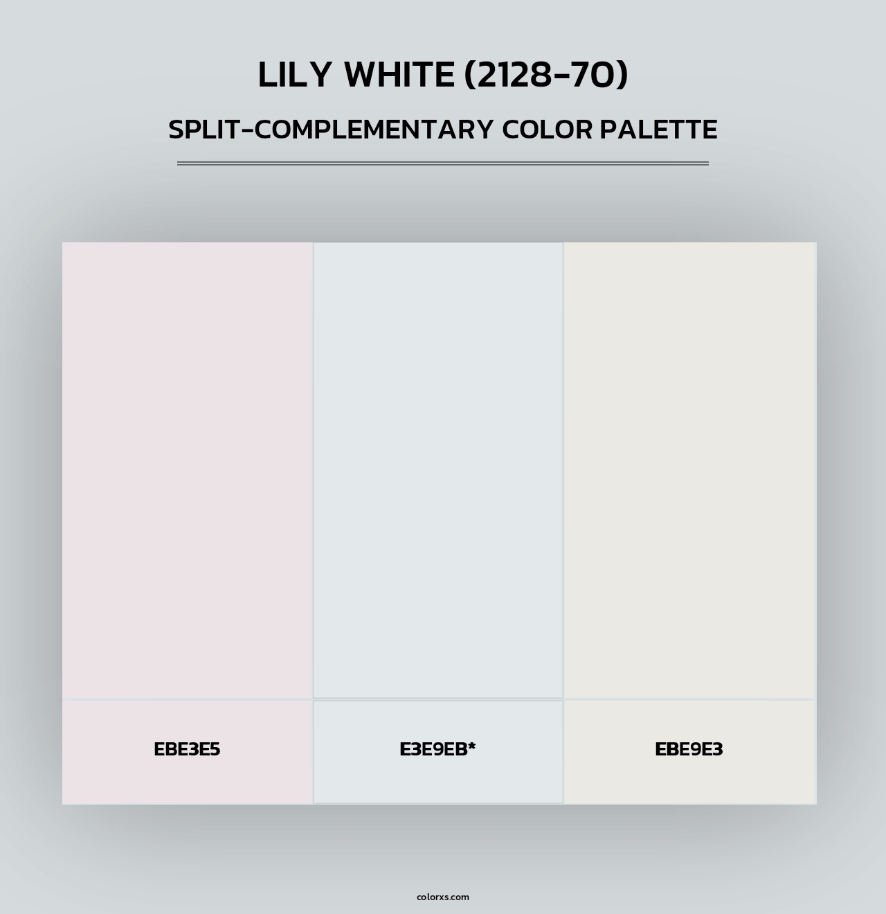 Benjamin Moore Lily White (2128-70) Paint coordinating colors and ...