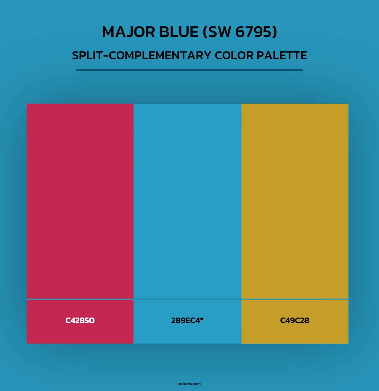 Sherwin Williams Major Blue (SW 6795) Paint coordinating colors and ...