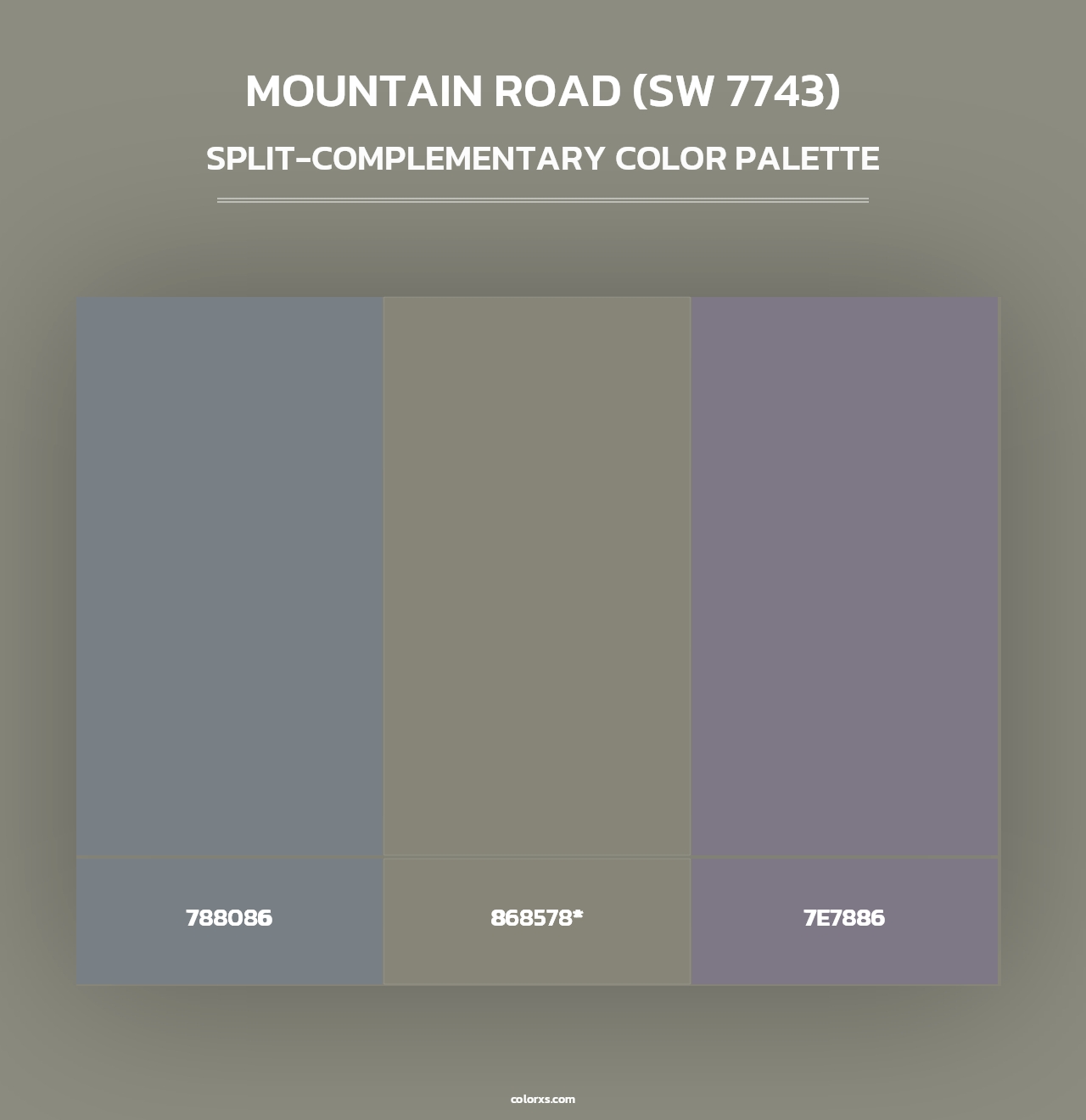 Sherwin Williams Mountain Road (SW 7743) Paint coordinating colors and ...